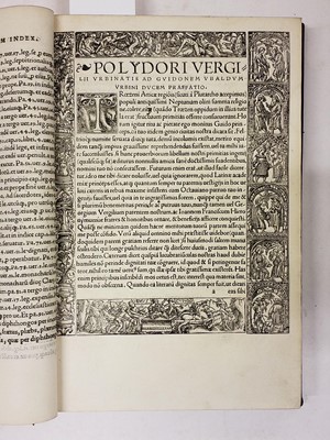 Lot 338 - Vergil (Polydore). Adagiorum liber, 1521
