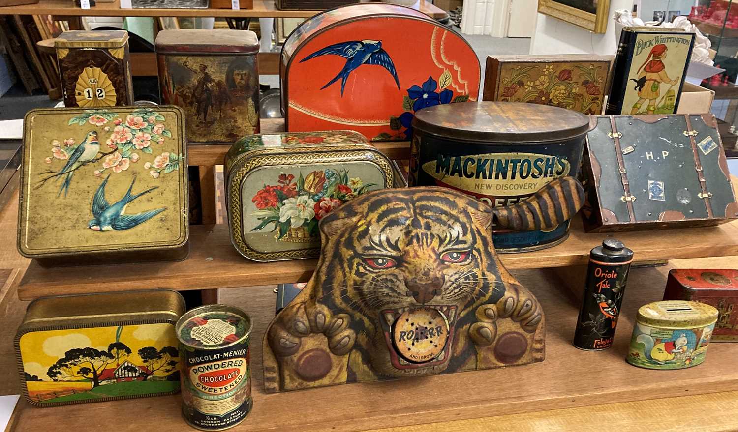 Lot 239 - Advertising Tins. A large collection of tins