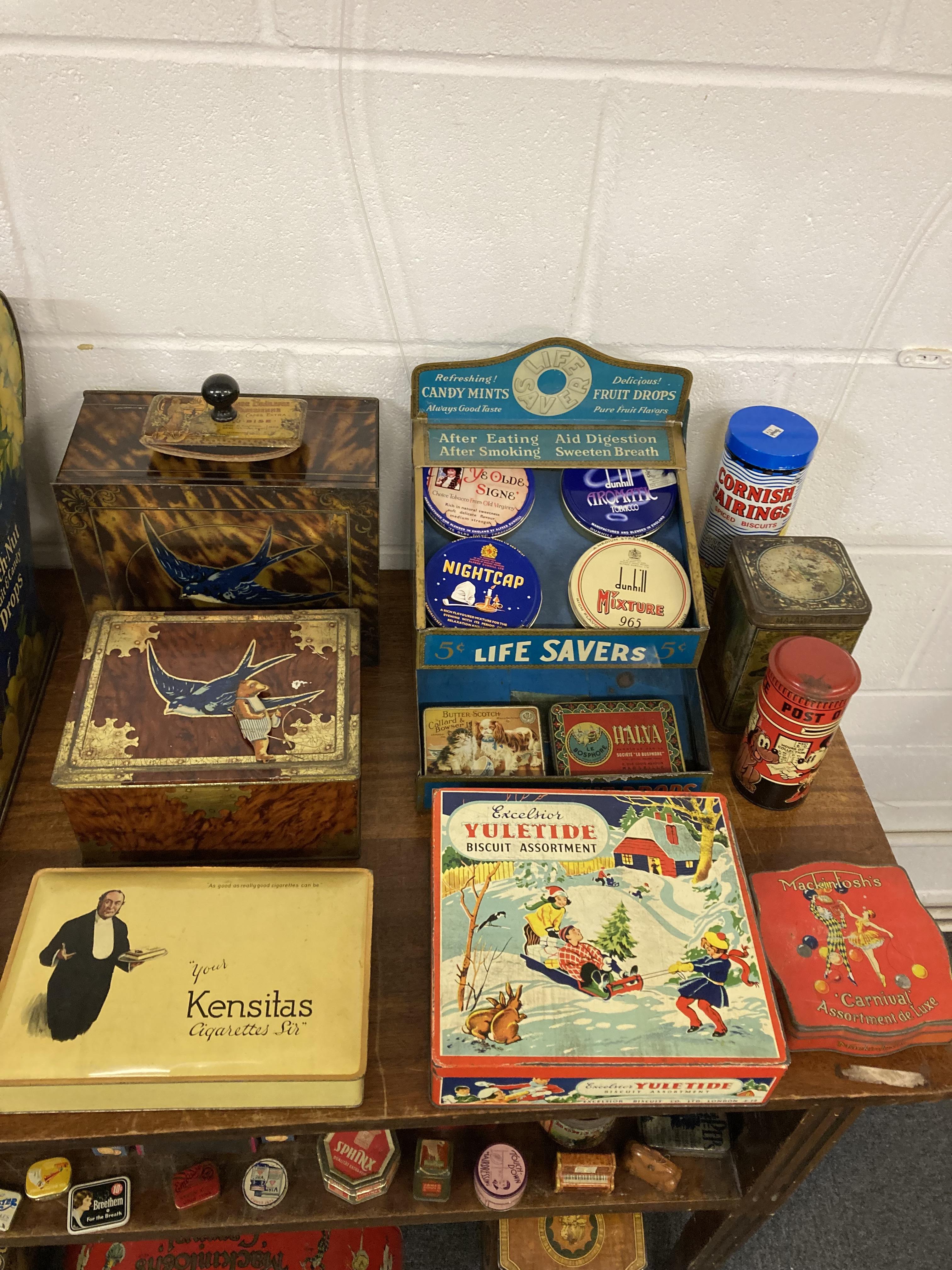 Lot 239 - Advertising Tins. A large collection of tins