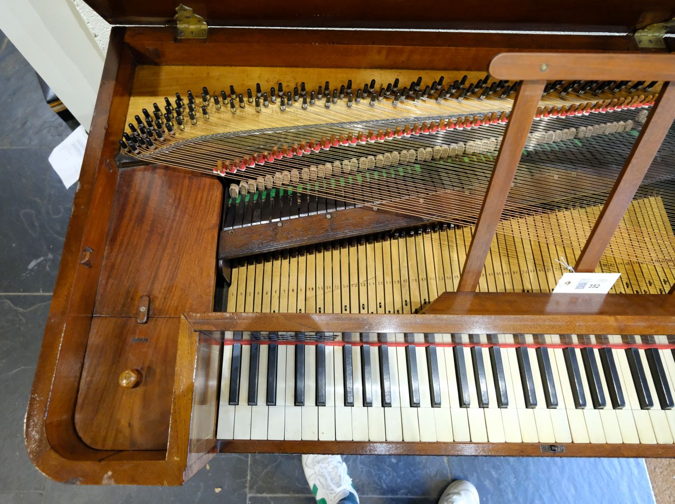 Lot 523 - Square piano. John Broadwood and Sons,