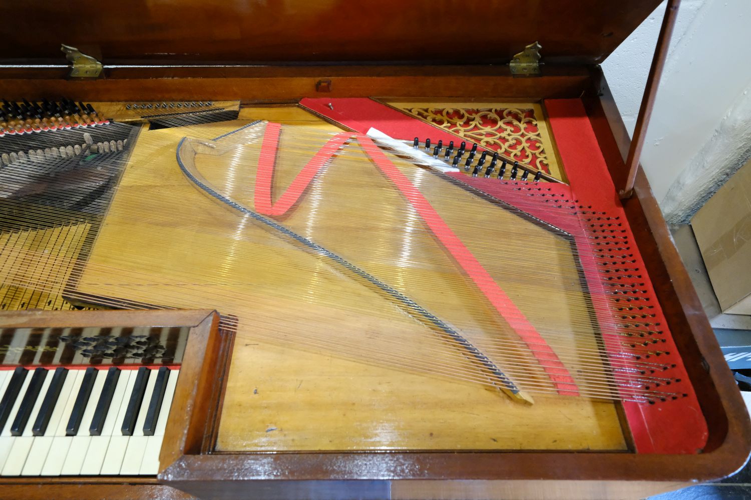 Lot 352 - Square piano. John Broadwood and Sons,