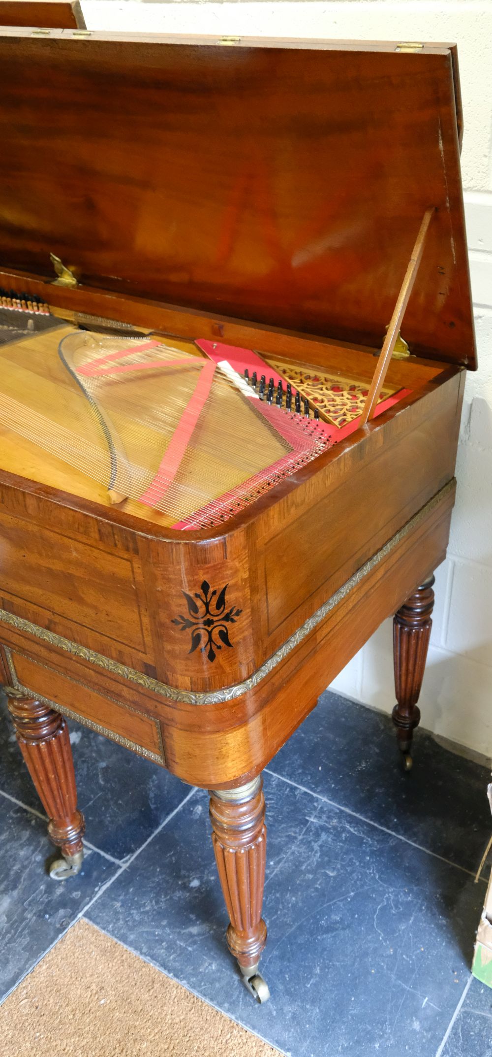 Lot 523 - Square piano. John Broadwood and Sons,