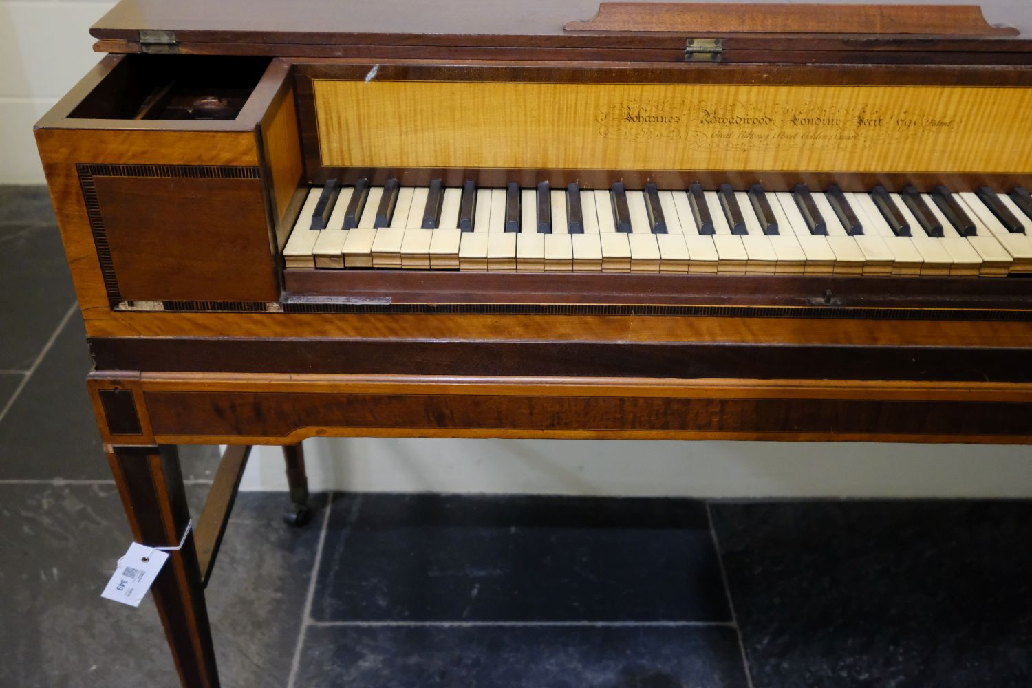 Lot 525 - Square piano. Johannes Broadwood, c. 1791-92
