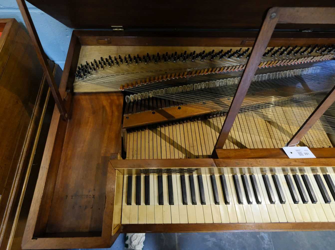 Lot 351 - Square piano. Thomas Tomkison, c. 1820