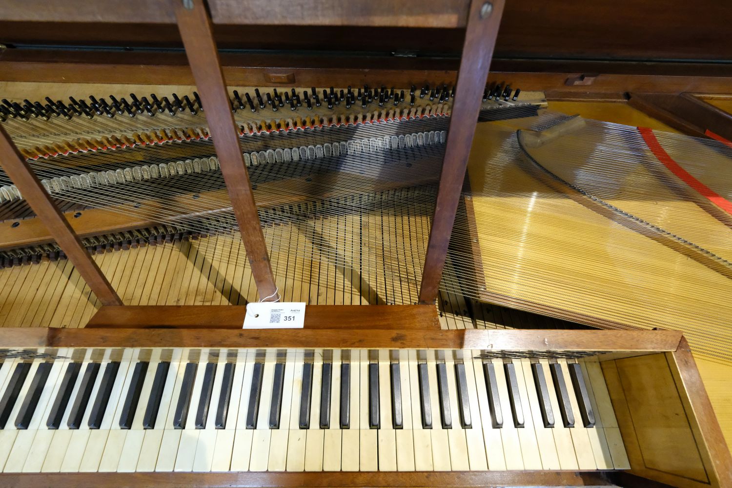 Lot 351 - Square piano. Thomas Tomkison, c. 1820