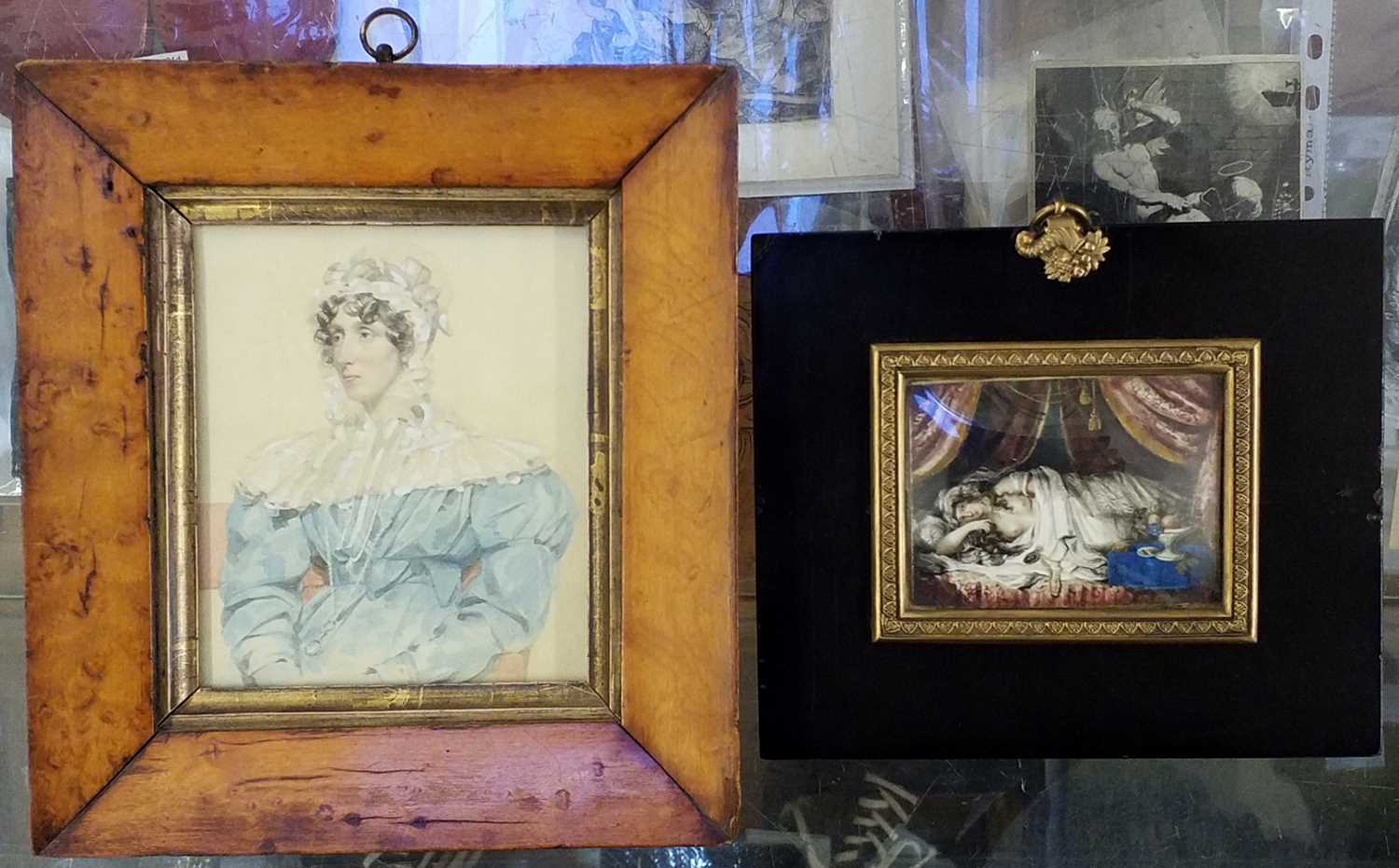 Lot 86 - Miniature painting. "Cleopatra" Queen of