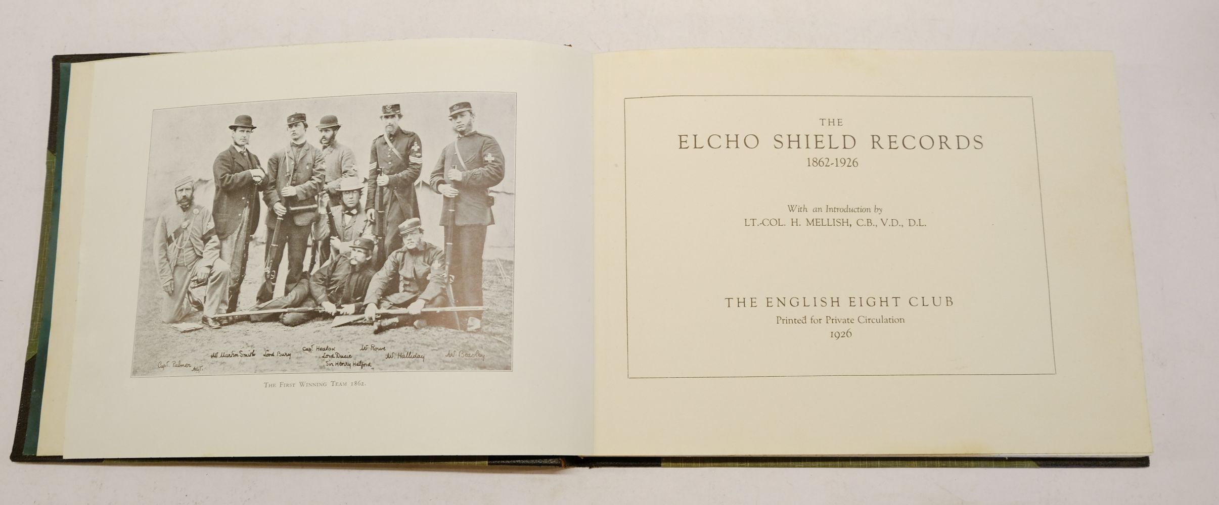 Lot 422 - Shooting. The Elcho Shield Records, 2