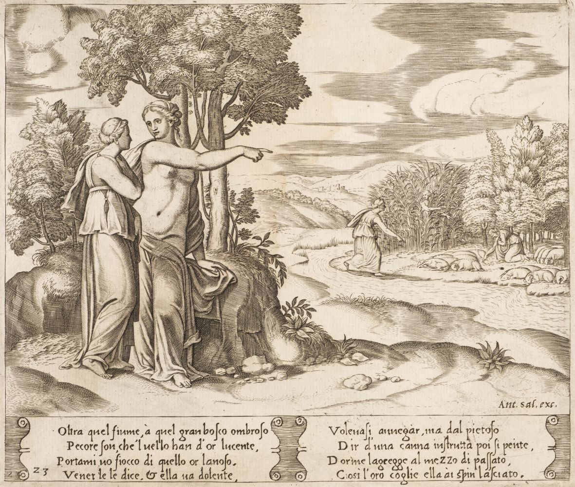 Lot 56 - Master of the Die. Cupid and Psyche, after