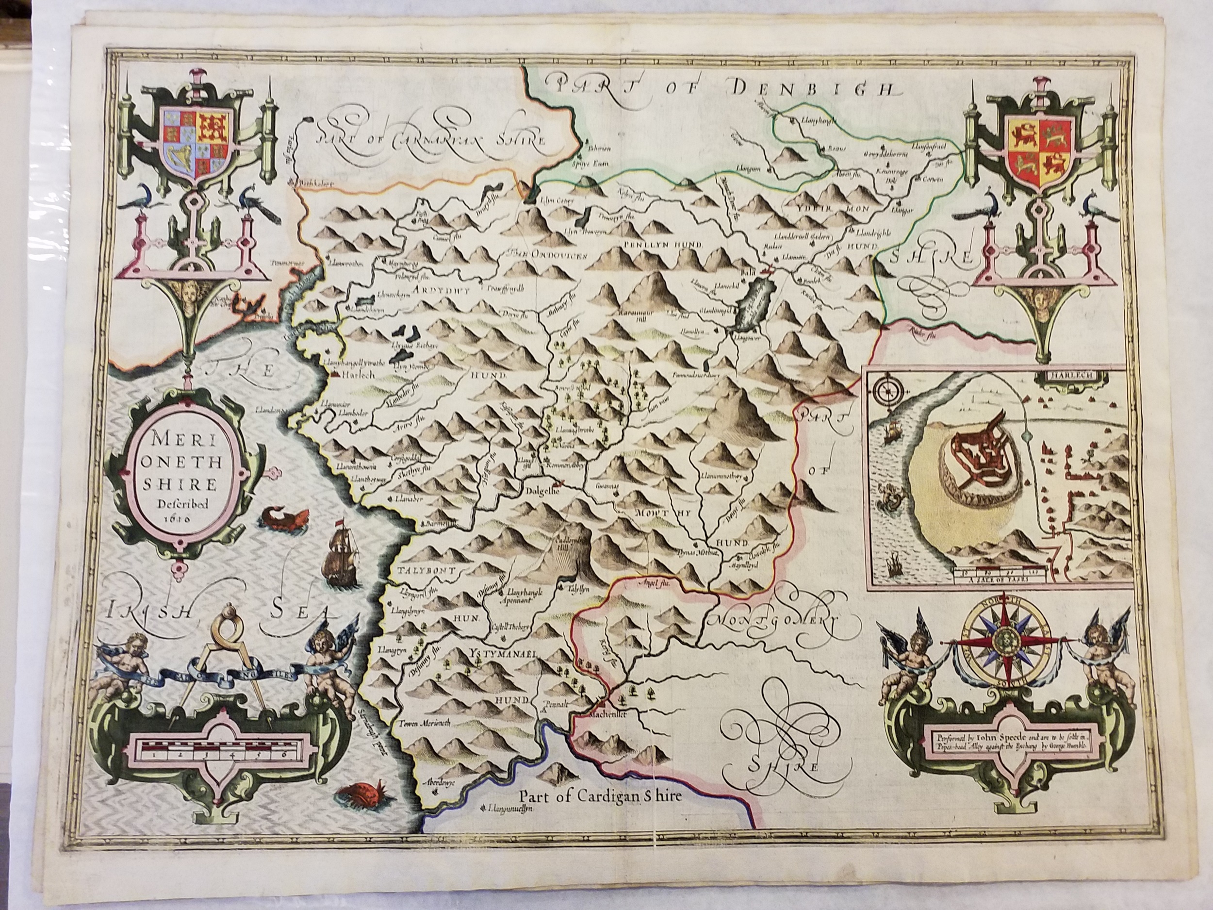 Lot 154 - Wales. Speed (John), Four county maps, 1611