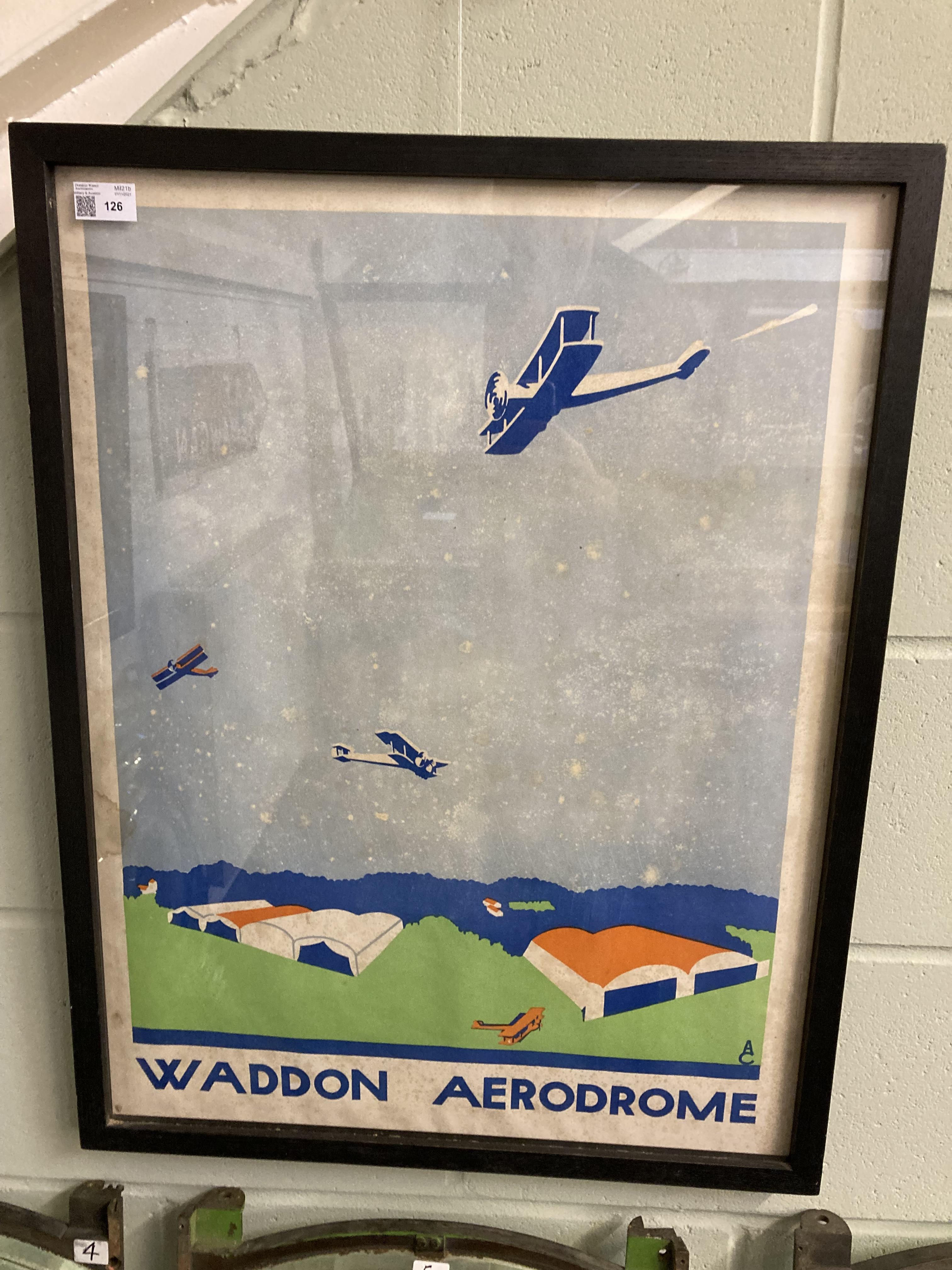 Lot 126 - Waddon Aerodrome. A rare early 20th-century