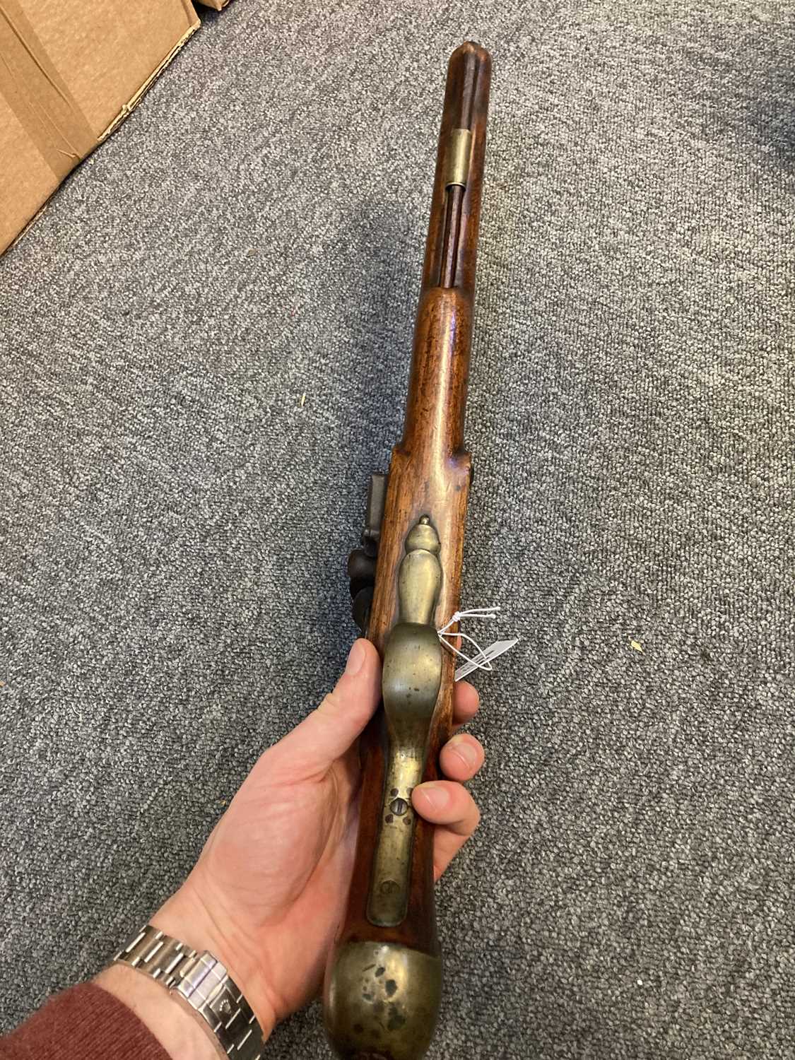 Lot 210 - Sea Service Pistol. George III flintlock sea