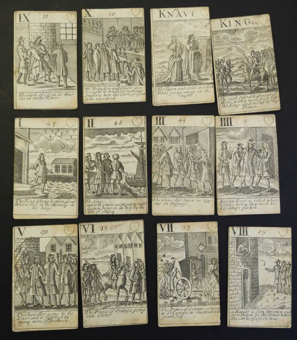Lot 530 - Playing cards. The Reign of James II & the