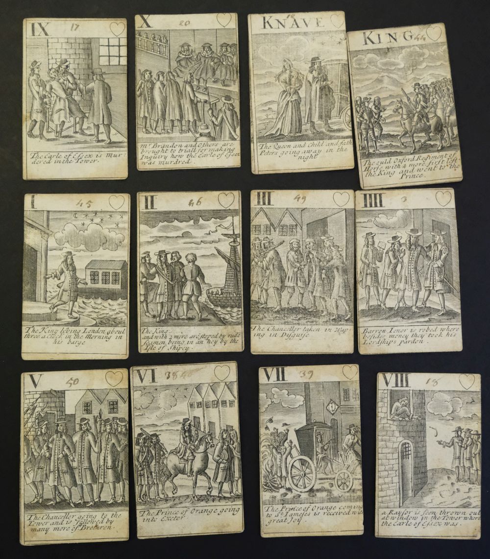 Lot 530 - Playing cards. The Reign of James II & the