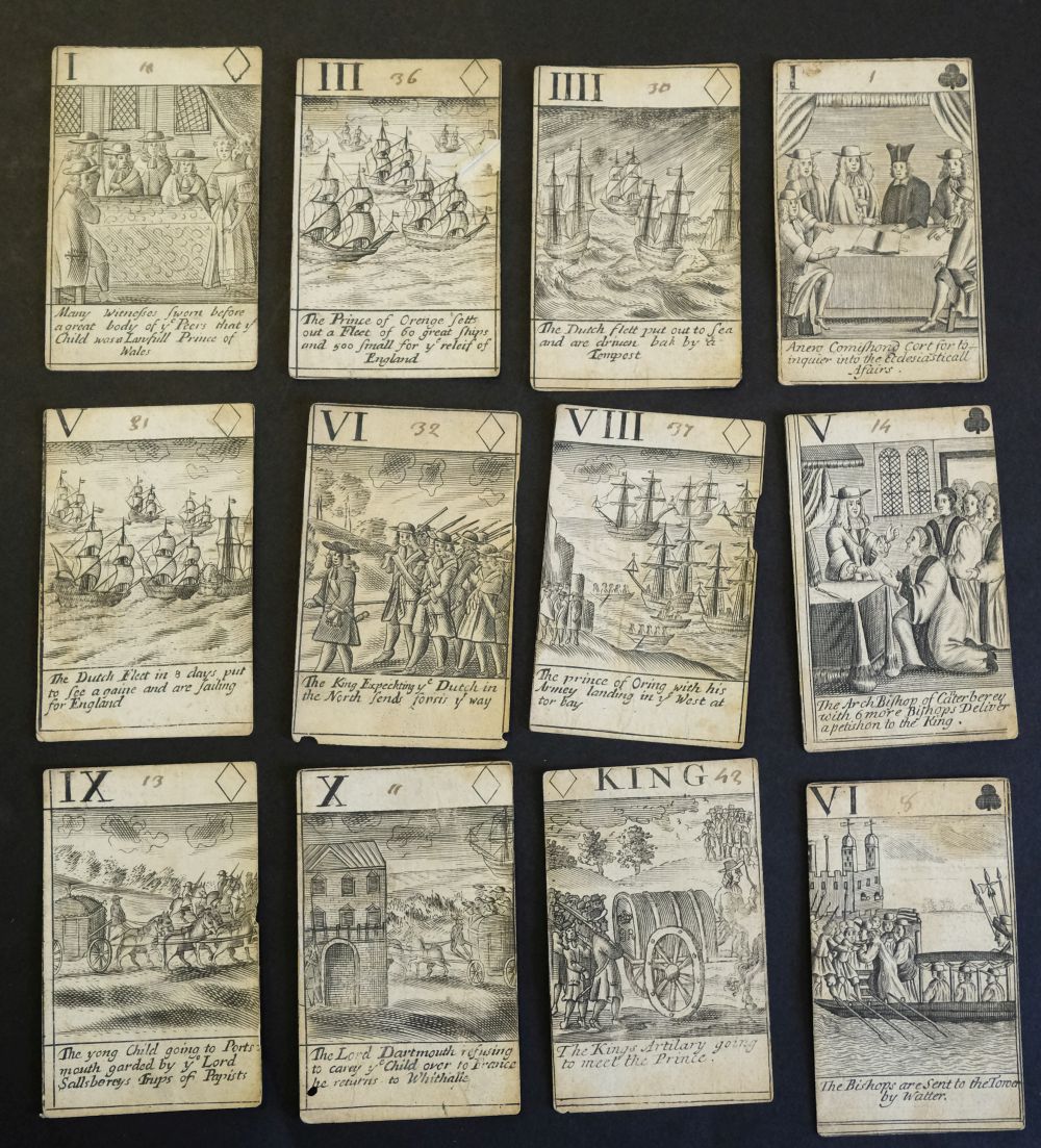 Lot 530 - Playing cards. The Reign of James II & the