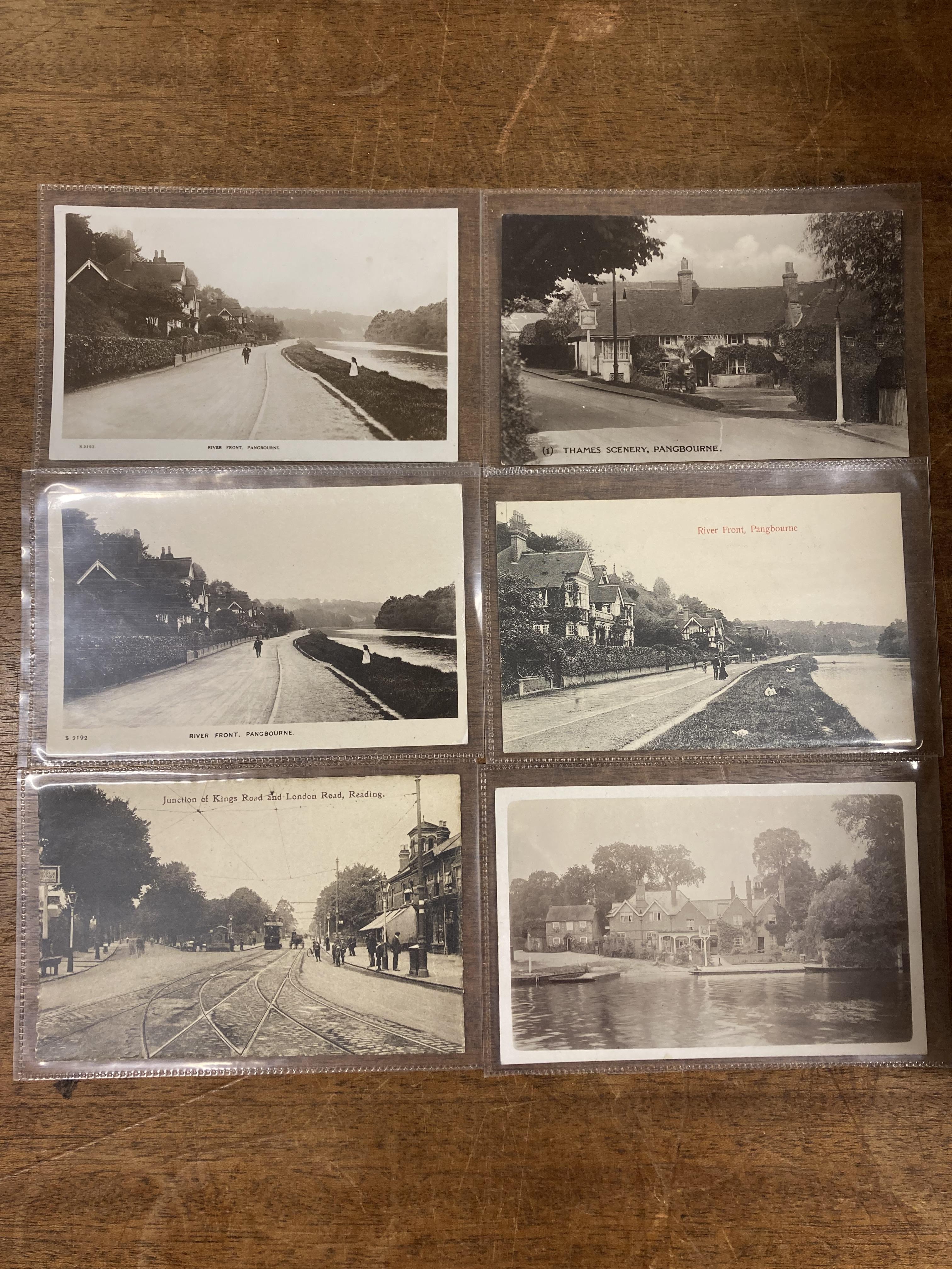 Lot 299 - Berkshire Postcards. Pangbourne, Streatley,