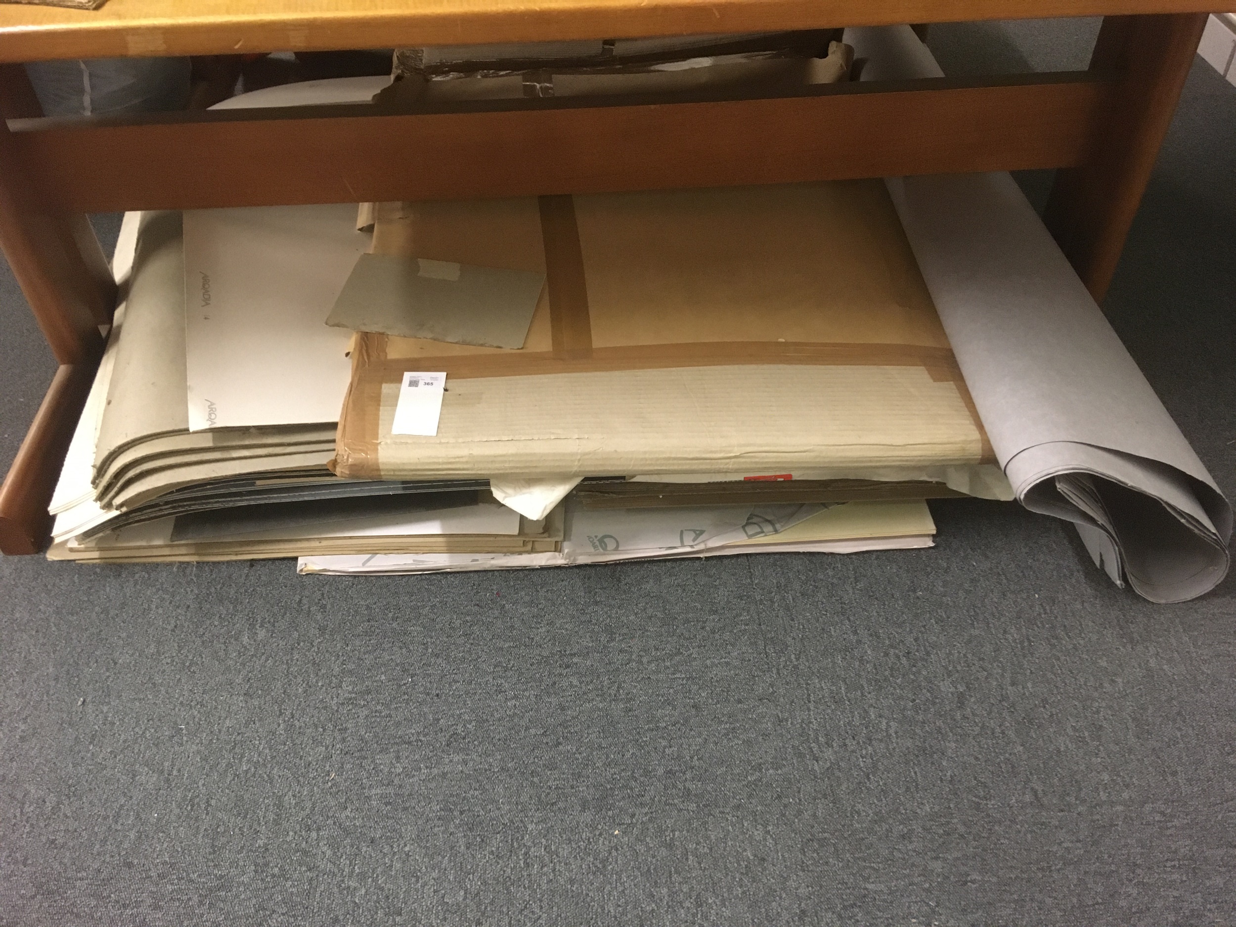 Lot 365 - Mill board, grey board, mount board and