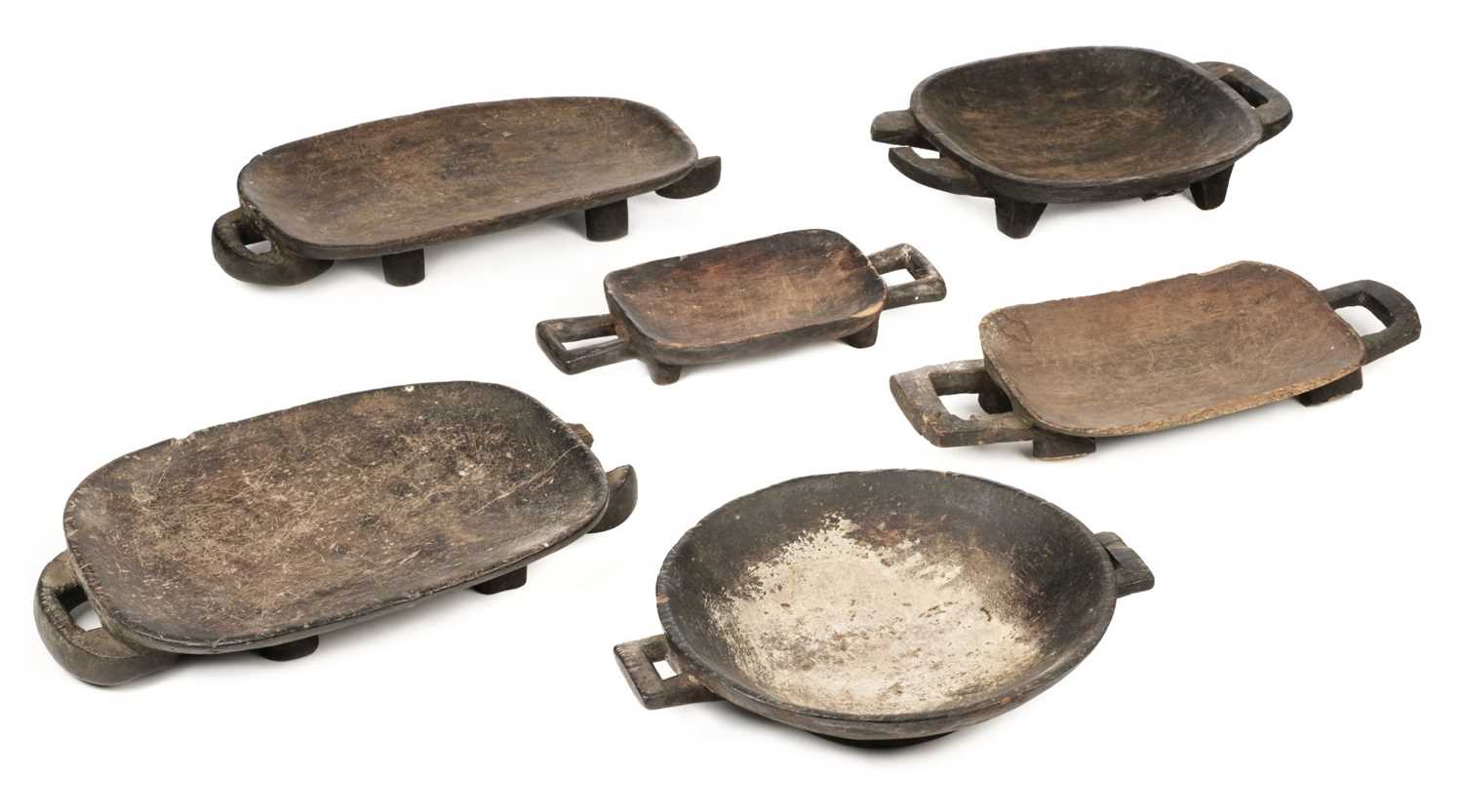 Lot 498 - Zulu. A collection of six Zulu meat platters
