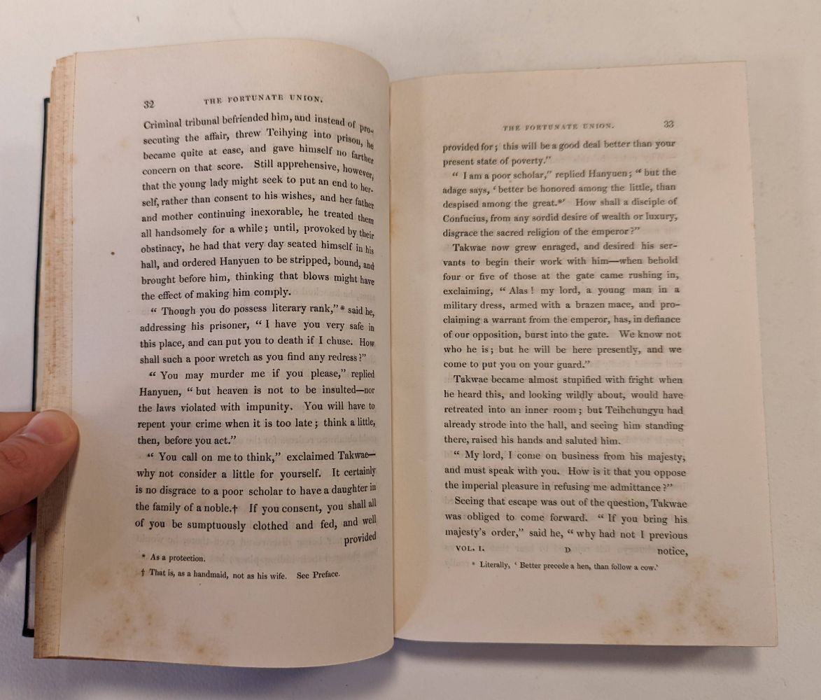 Lot 9 - Davis (John Francis). The Fortunate Union...,