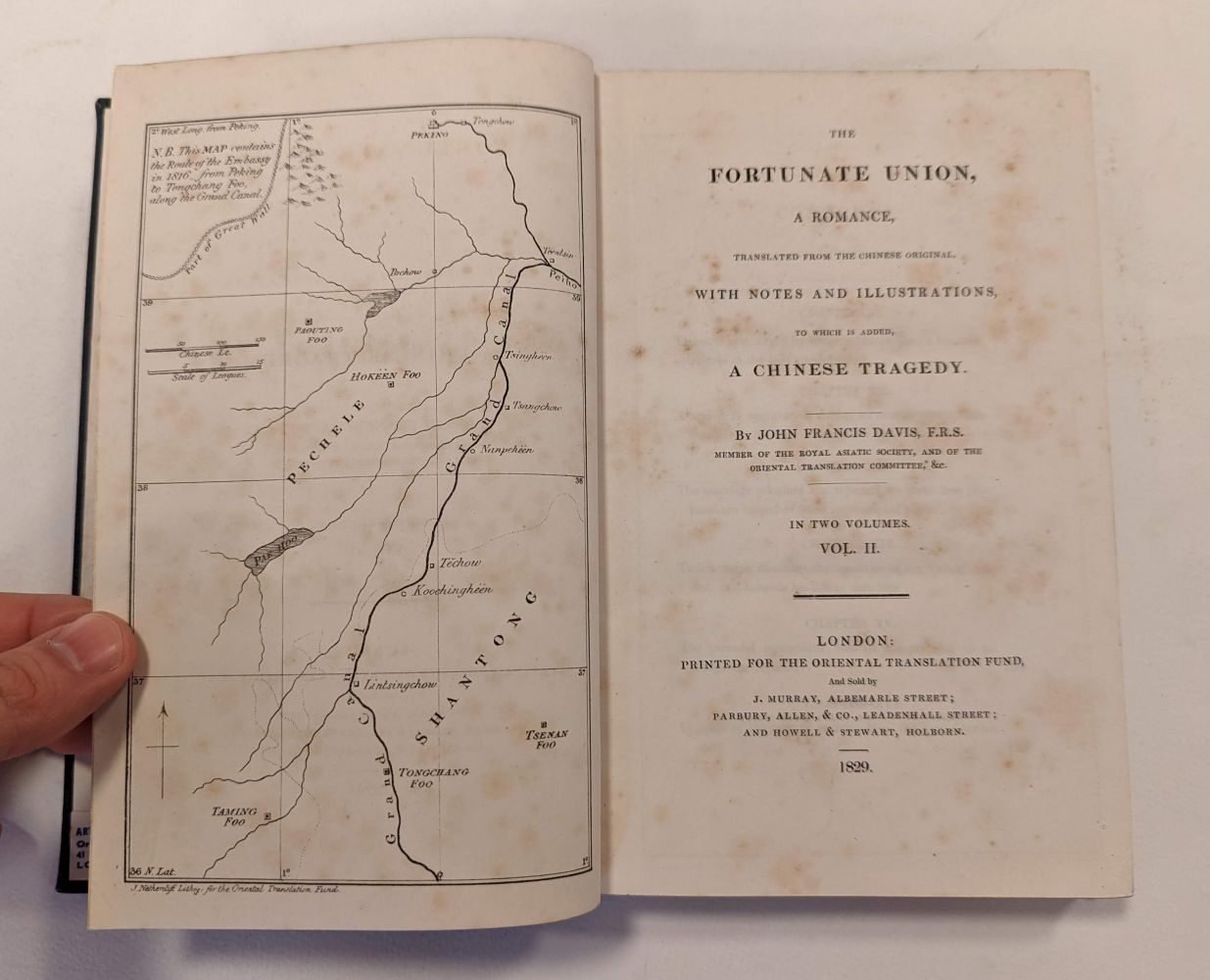 Lot 9 - Davis (John Francis). The Fortunate Union...,