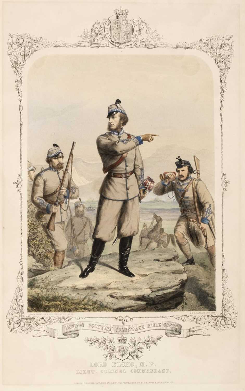 Lot 136 - Military Prints. London Scottish Rifle Corps,