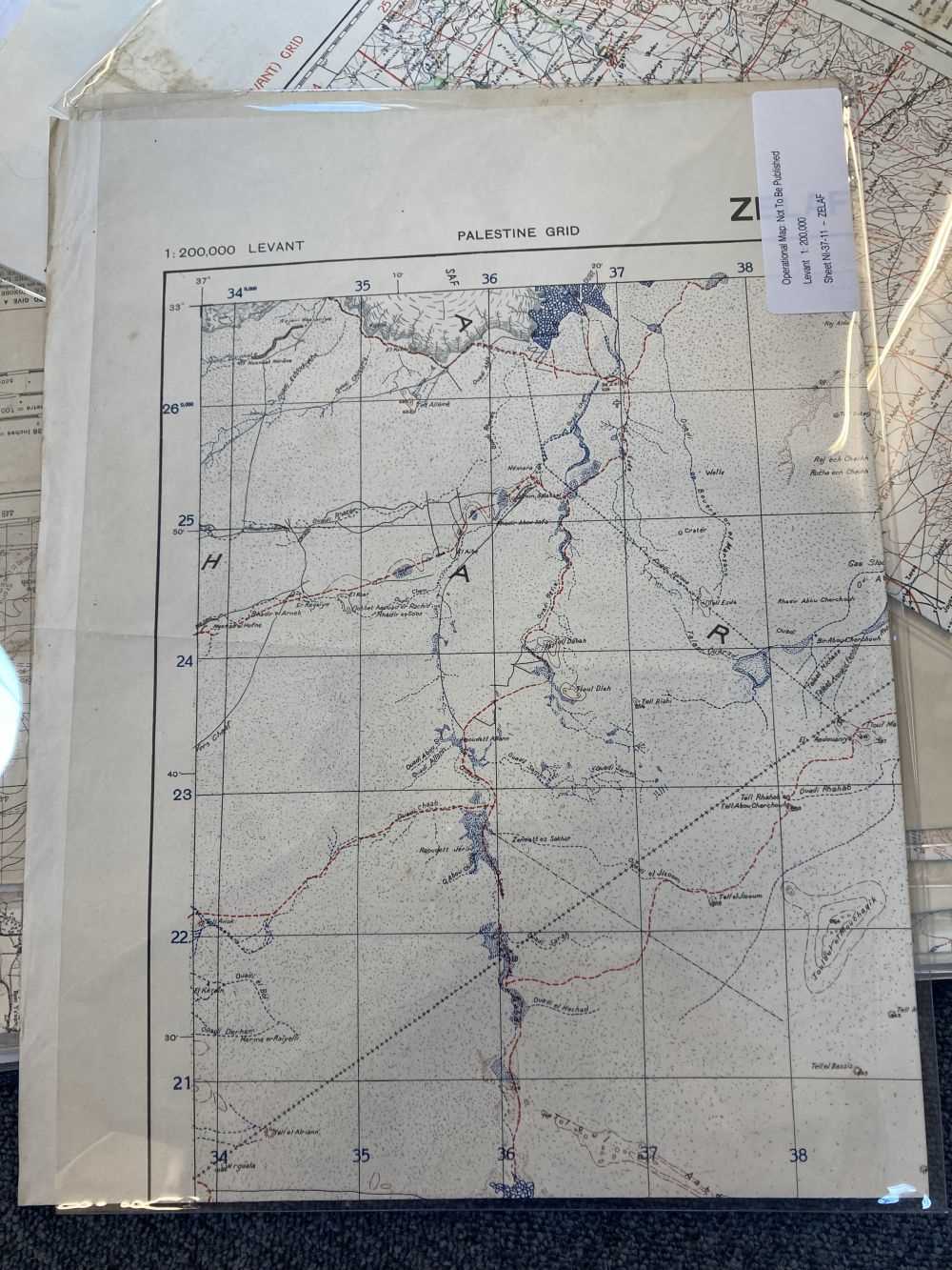 Lot 101 - RAF Maps. A collection of 17 WWII RAF Middle