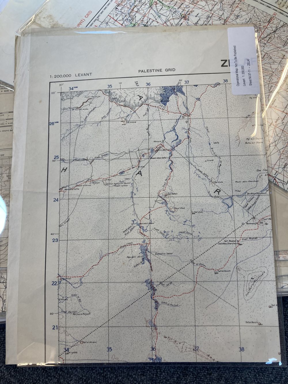 Lot 101 - RAF Maps. A collection of 17 WWII RAF Middle