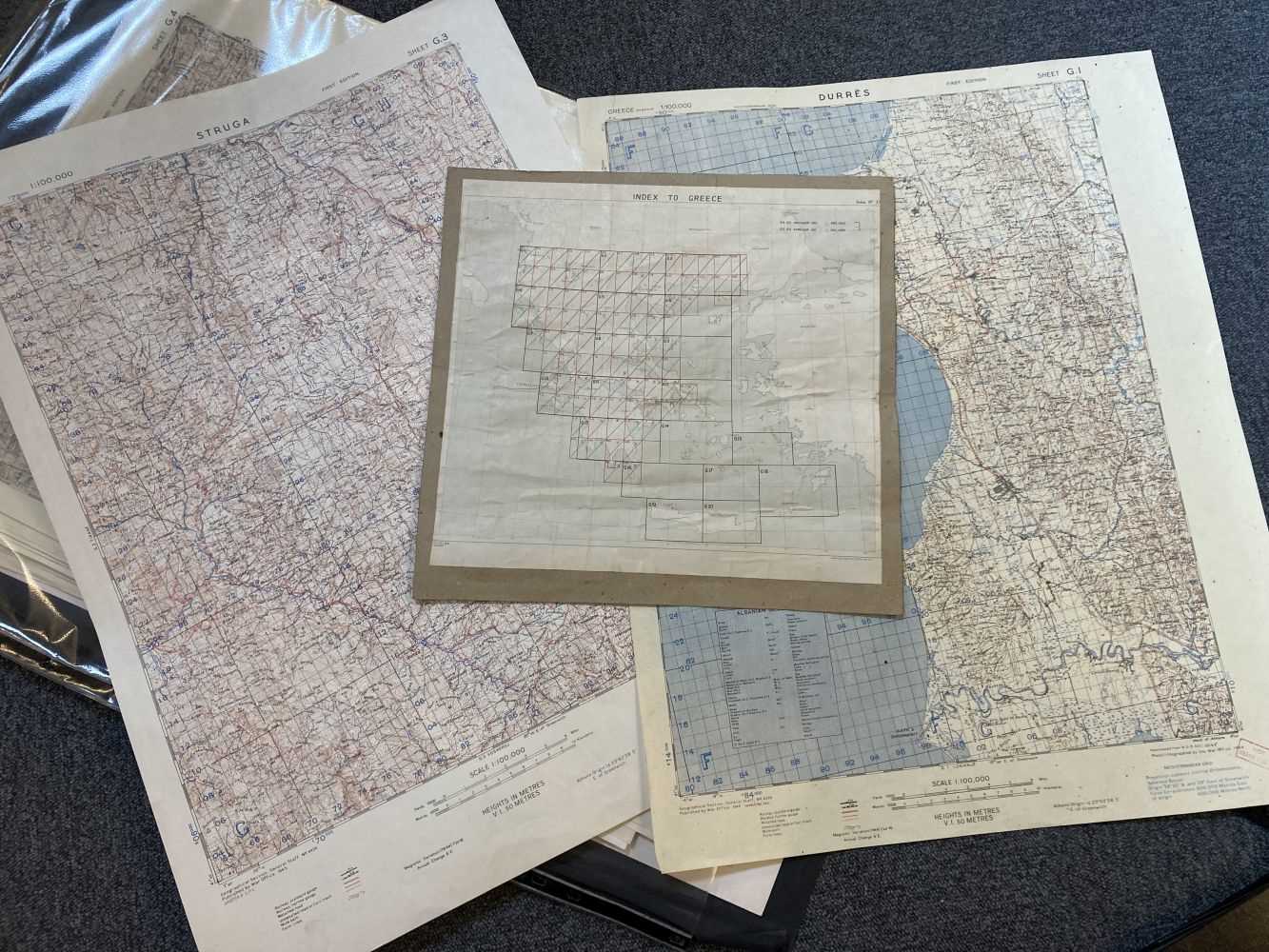 Lot 101 - RAF Maps. A collection of 17 WWII RAF Middle