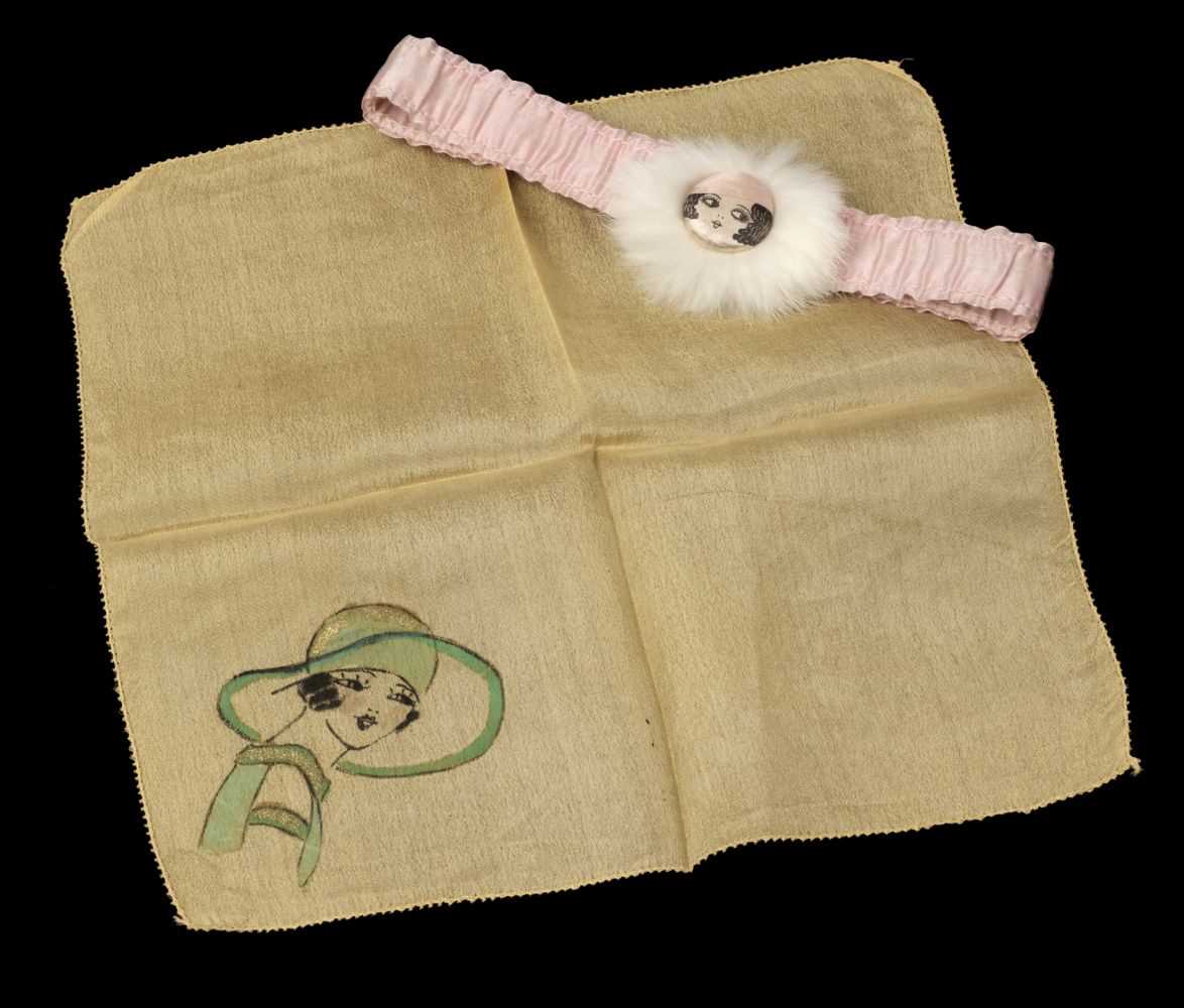 Lot 571 - Handkerchief. A flapper girl handkerchief,