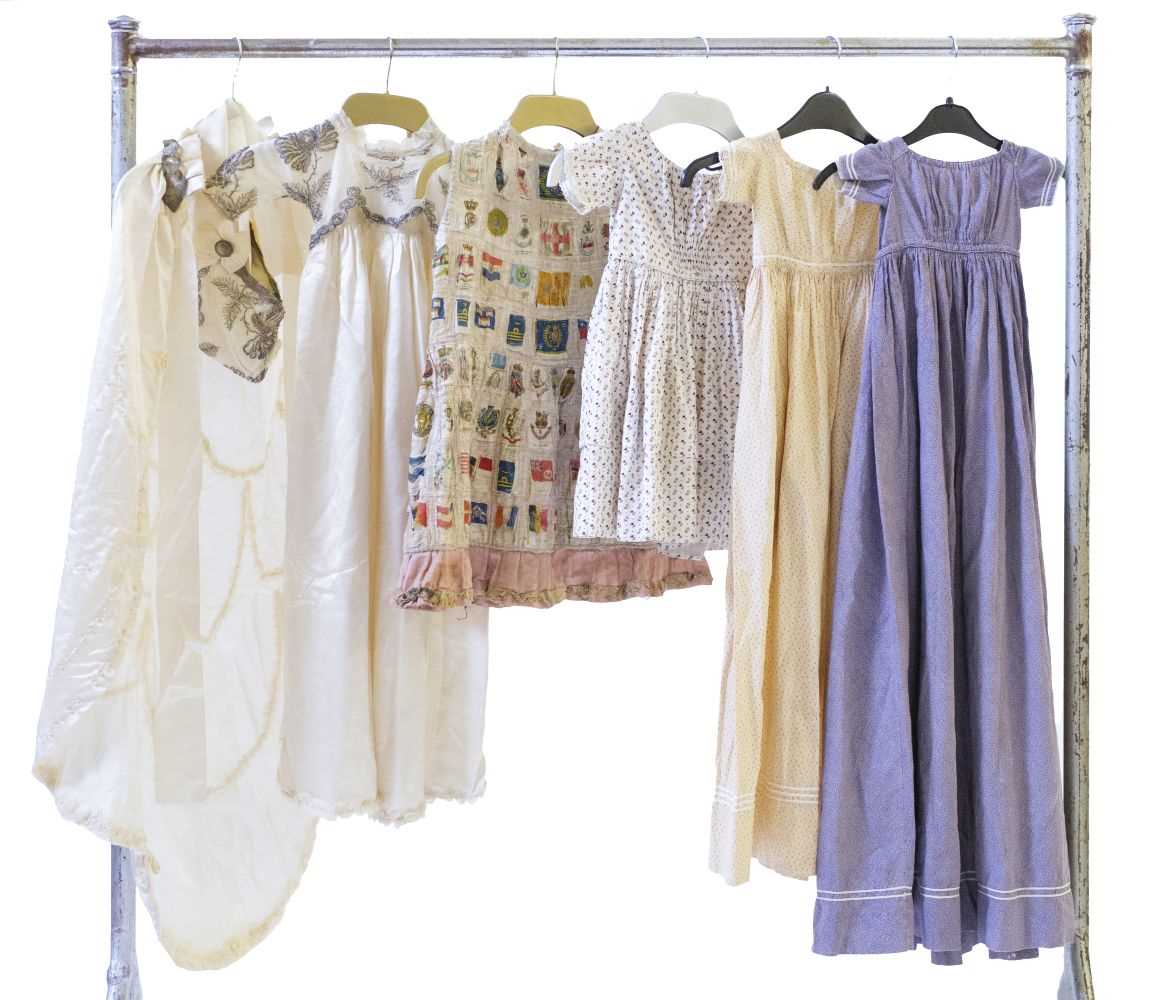 Lot 542 - Children's Clothes. A Regency girl's dress,