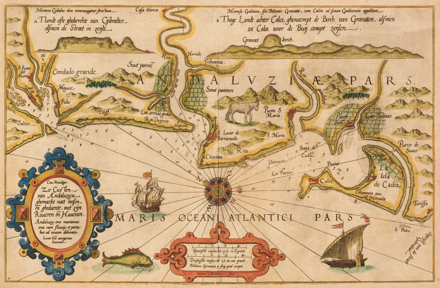 Lot 503 - Waghenaer (Lucas Janszoon). Zee Custen van