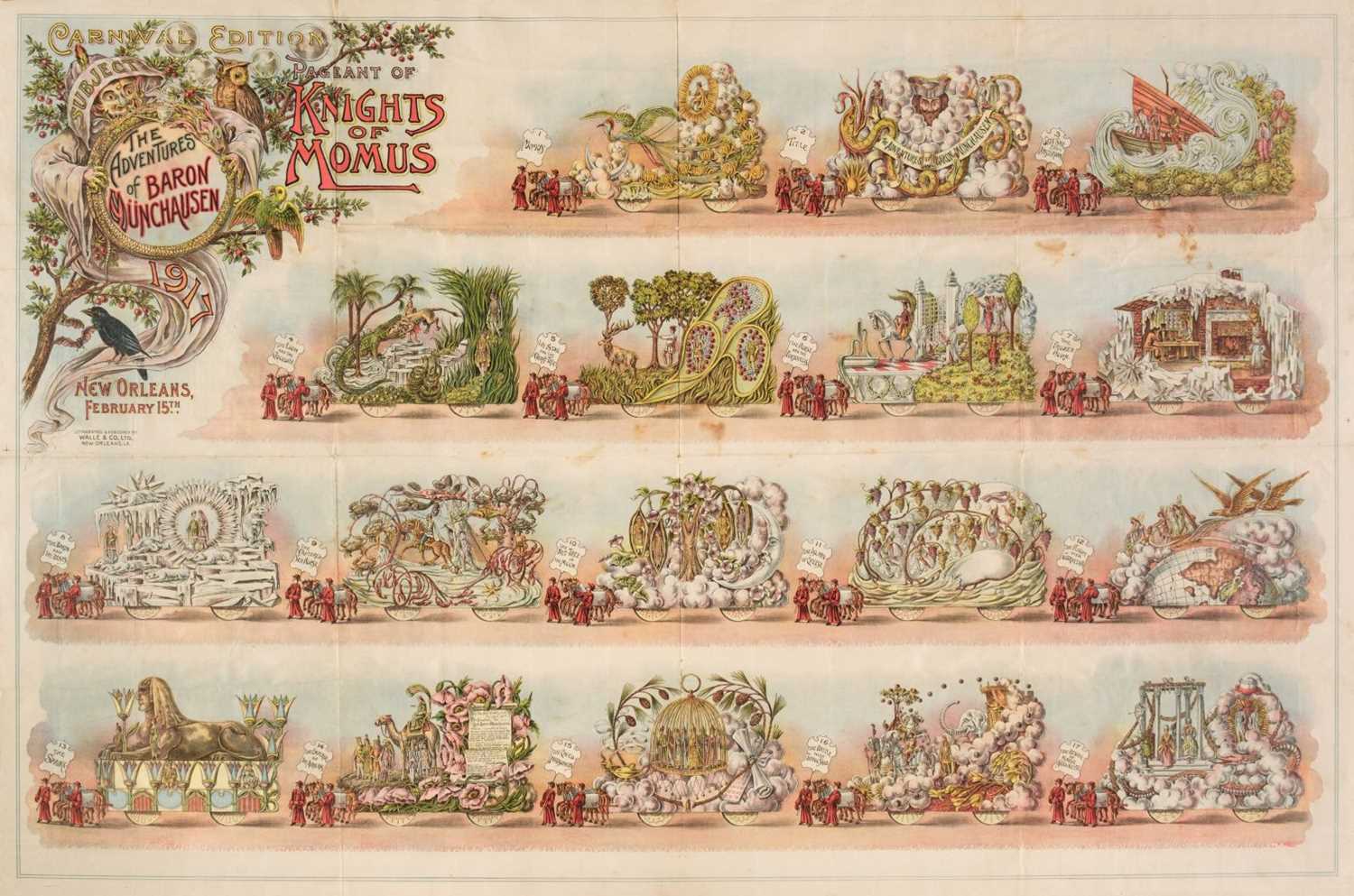 Lot 534 - Mardis Gras. Parade Floats, Momus edition,