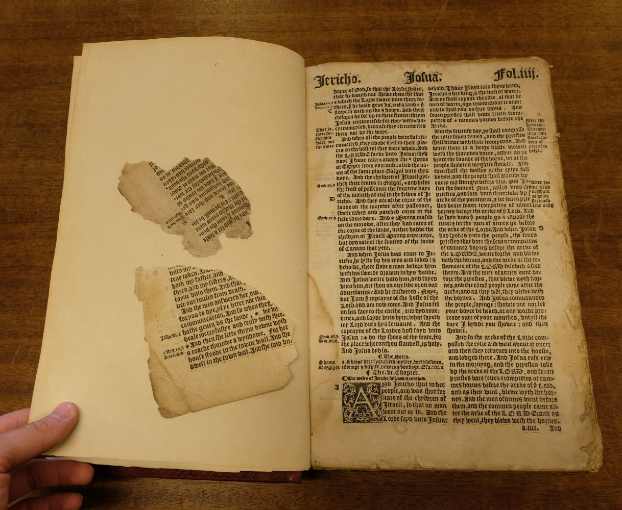 Lot 100 - Bible [English; Matthew's Version]. [The