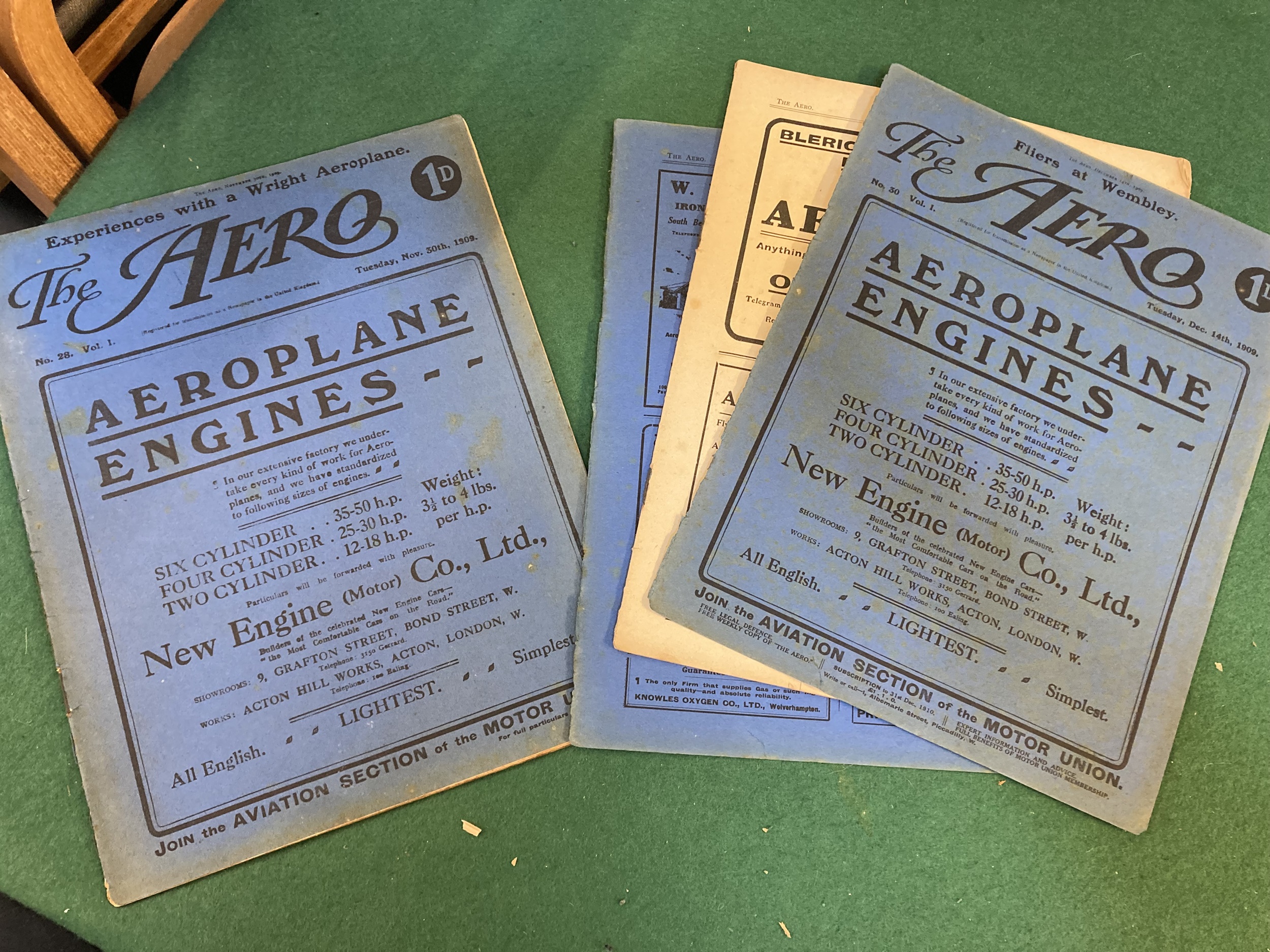 Lot 40 - Aviation magazines. The Aero, 25 issues, 1909-