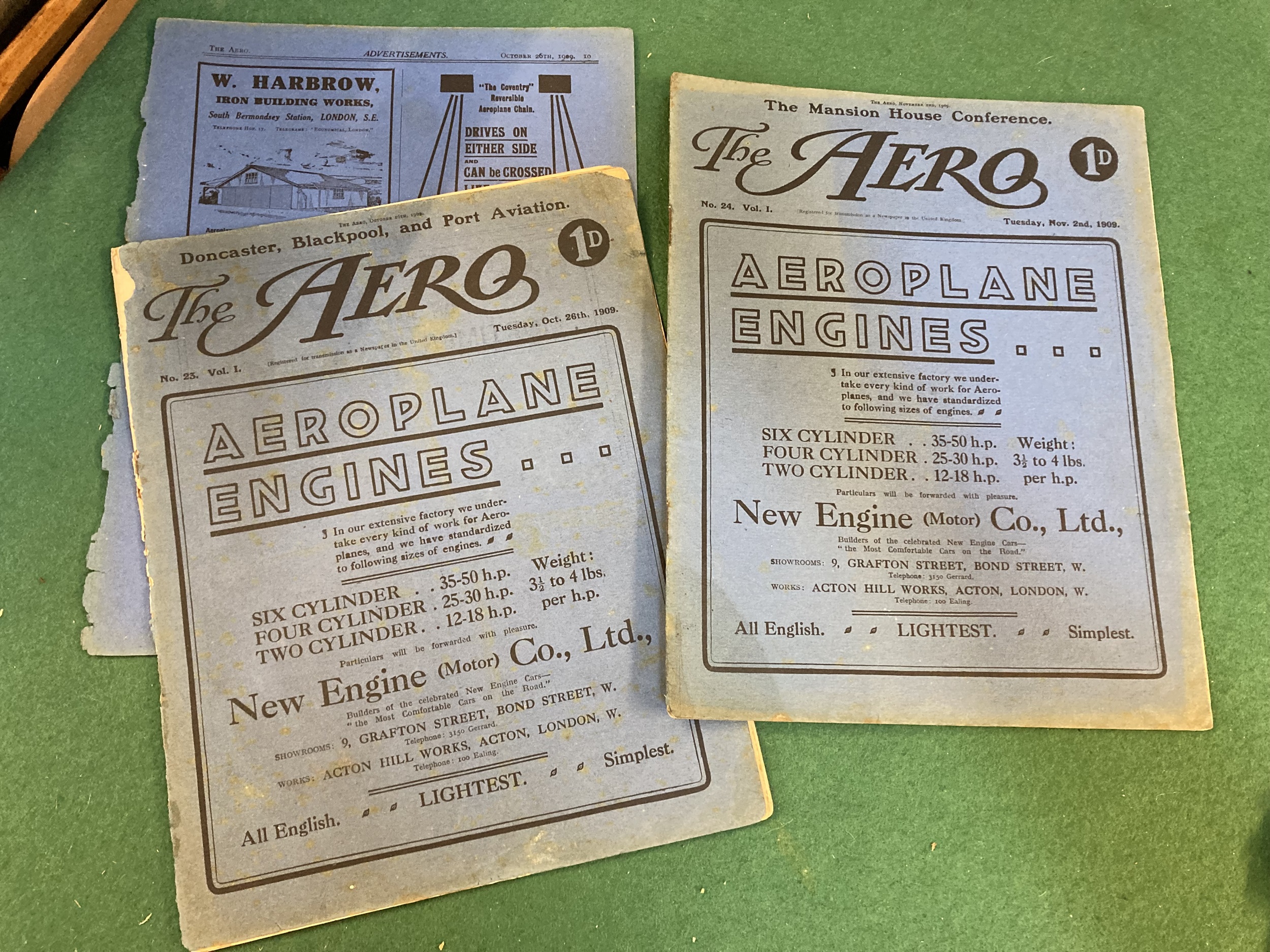 Lot 40 - Aviation magazines. The Aero, 25 issues, 1909-
