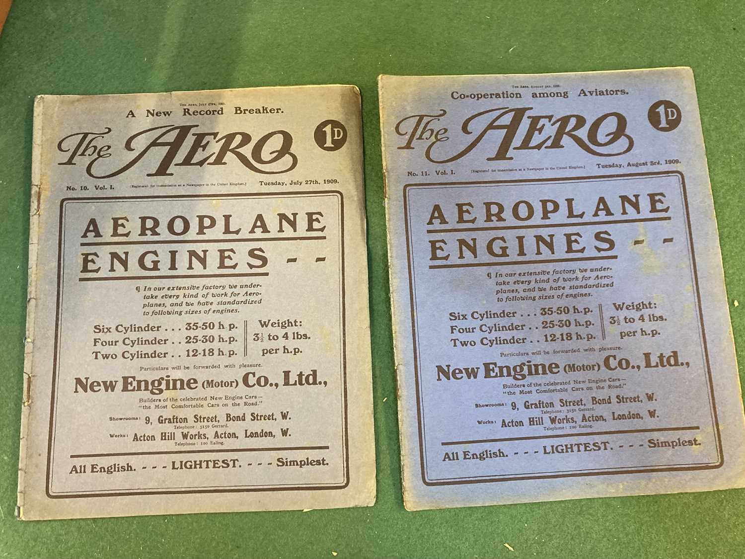 Lot 40 - Aviation magazines. The Aero, 25 issues, 1909-