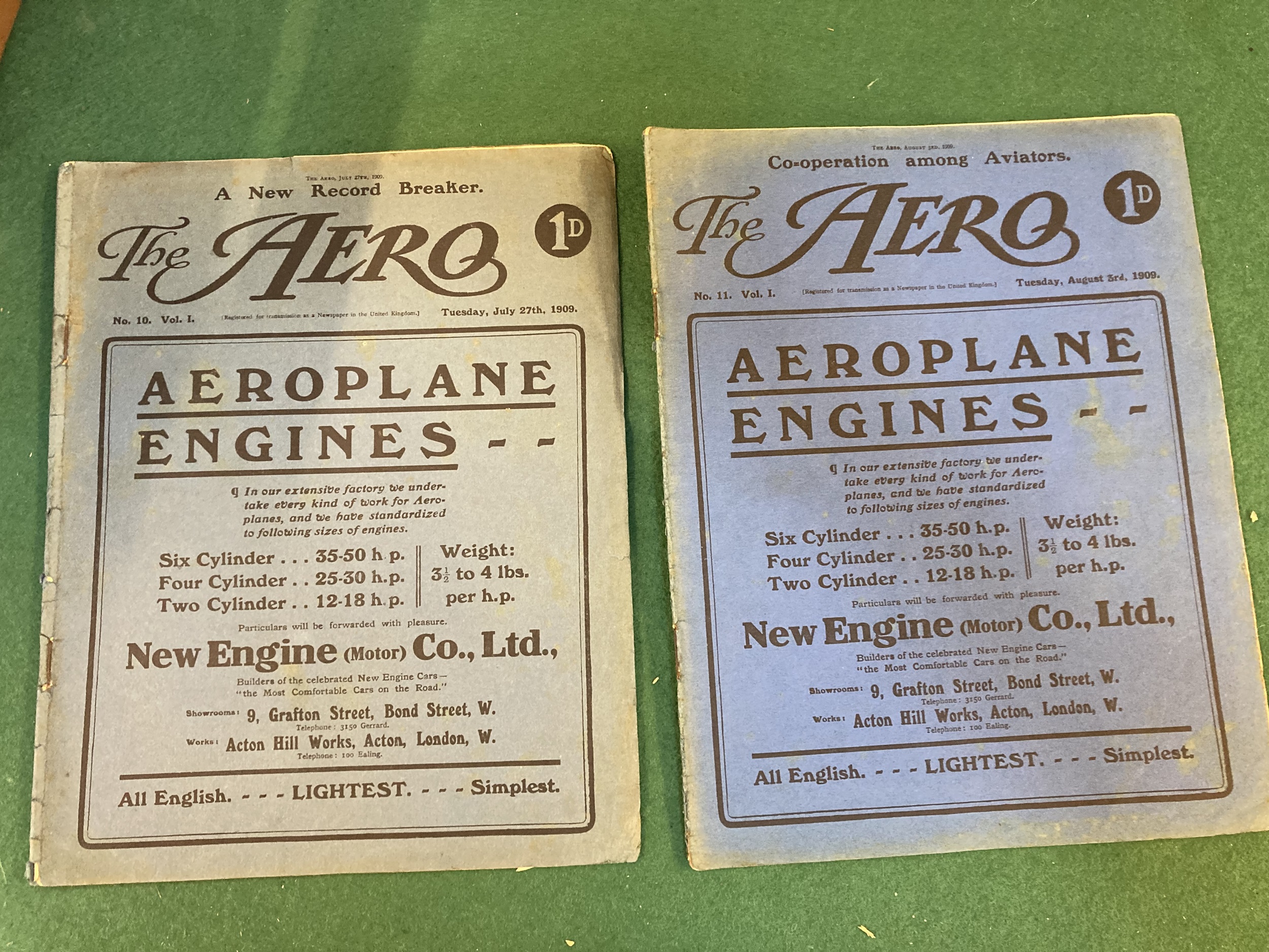 Lot 40 - Aviation magazines. The Aero, 25 issues, 1909-
