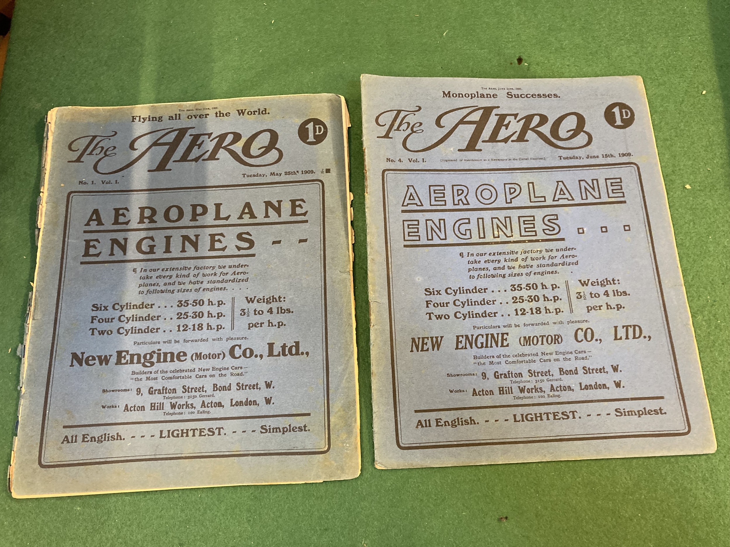 Lot 40 - Aviation magazines. The Aero, 25 issues, 1909-