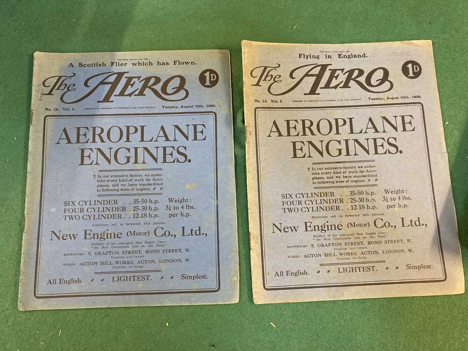 Lot 40 - Aviation magazines. The Aero, 25 issues, 1909-