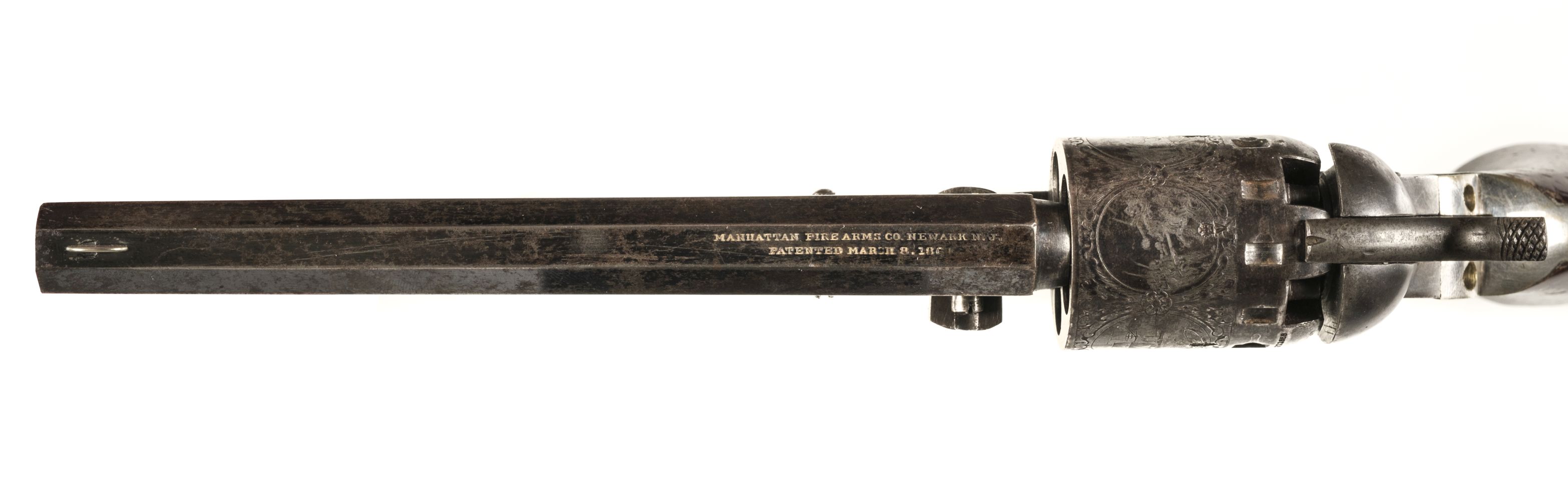 Lot 304 - Revolver. A 19th century American 6-shot