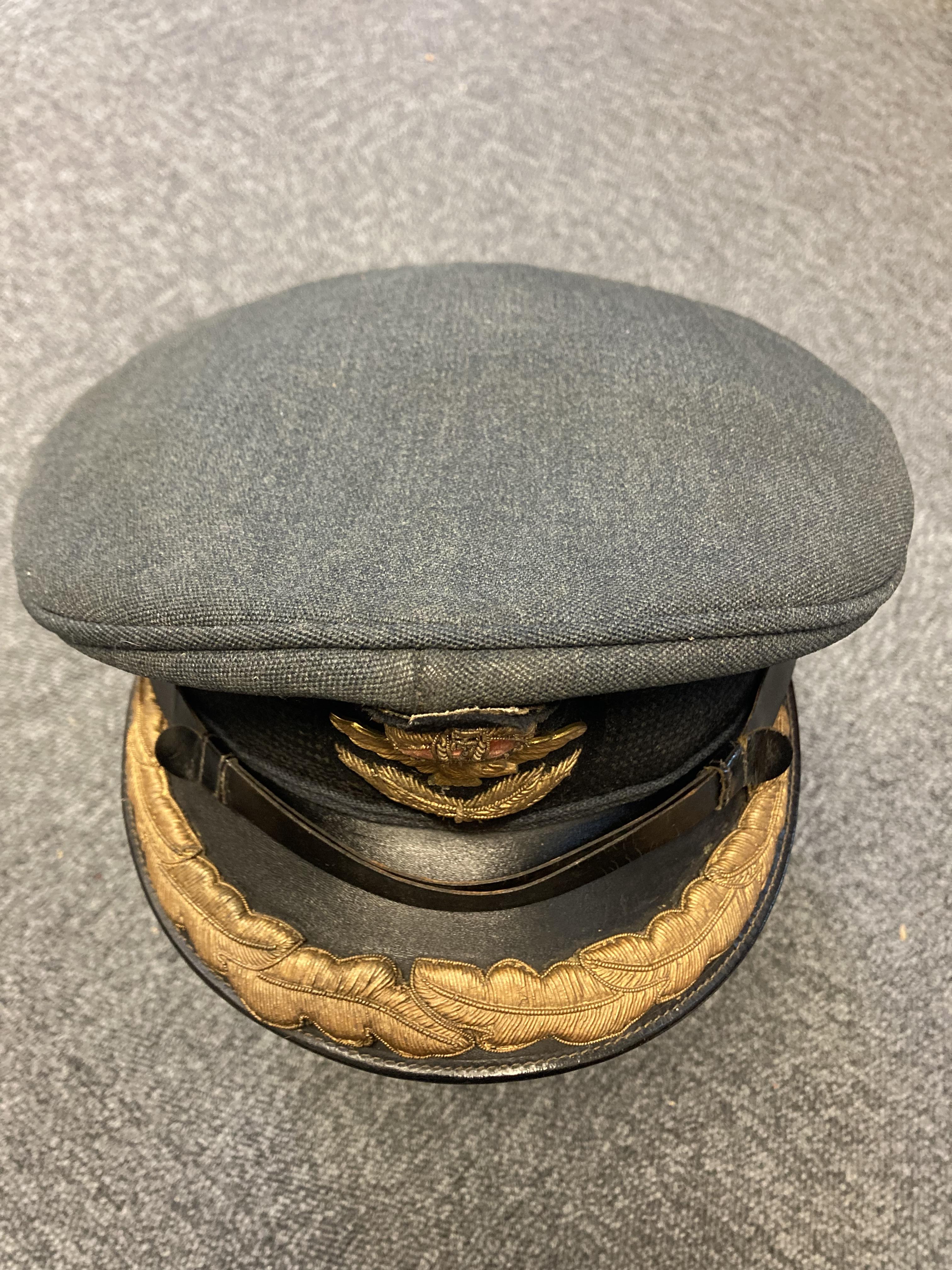 Lot 149 - RAF Hats. WWII Officers Service Caps