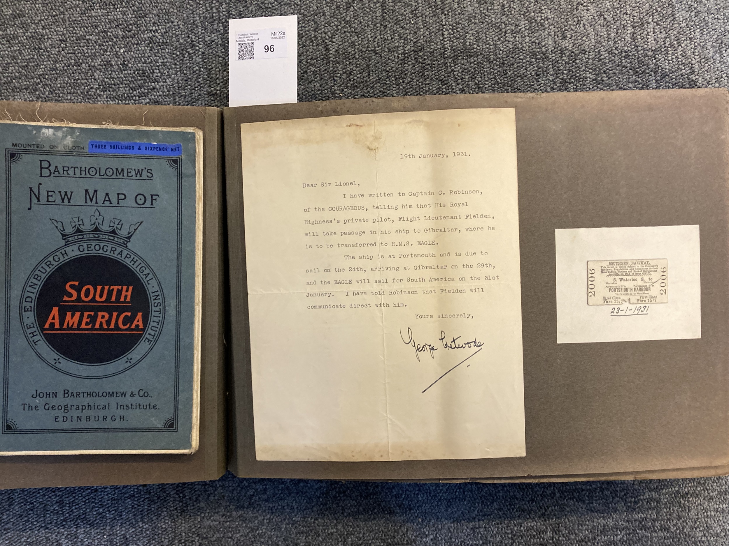 Lot 96 - Edward, Prince of Wales’ Tour of South