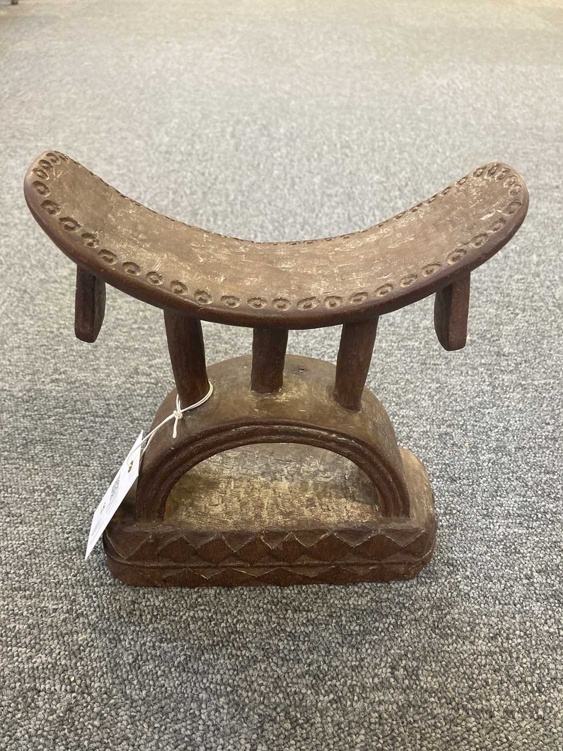 Lot 51 - Mozambique. A Tsonga carved wood headrest