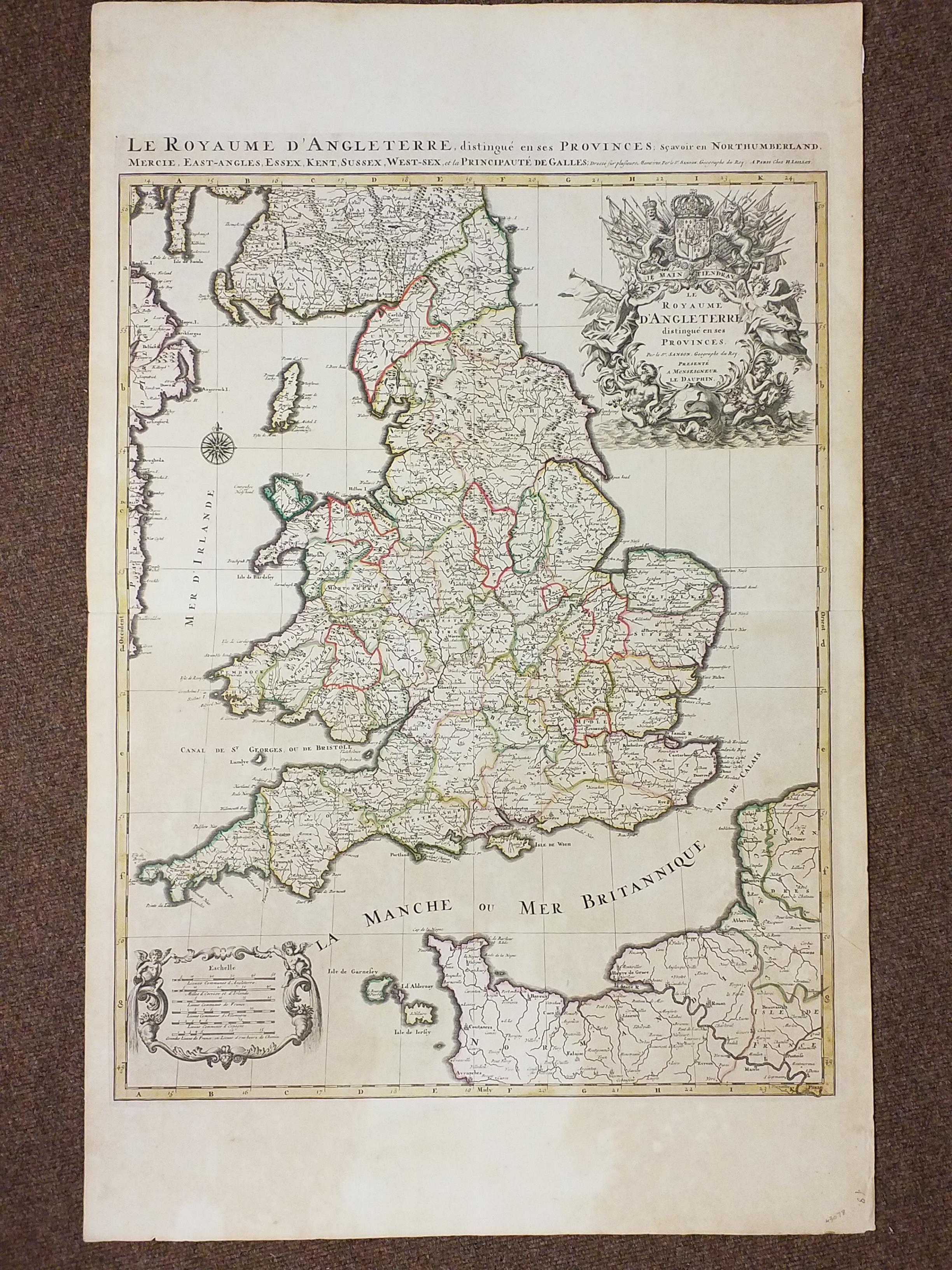 Lot 120 - England & Wales. Jaillot (A. & Sanson N.),