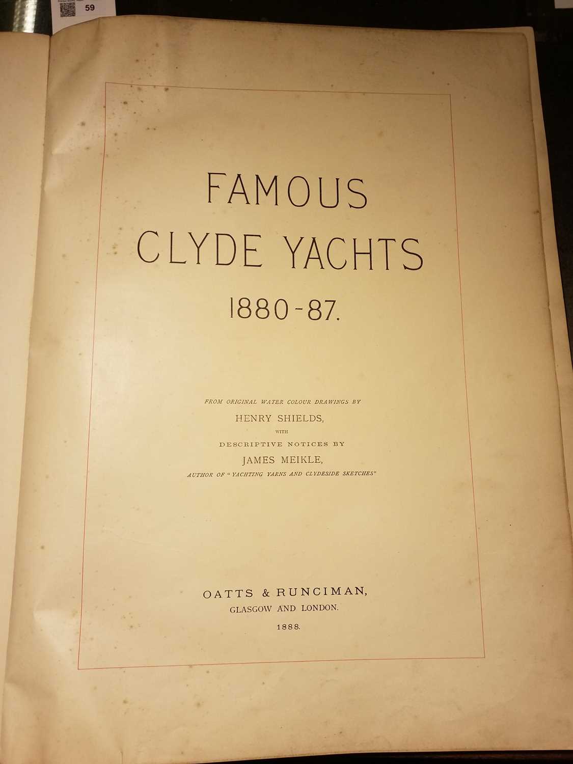 Lot 52 - Meikle (James & Henry Shields). Famous Clyde