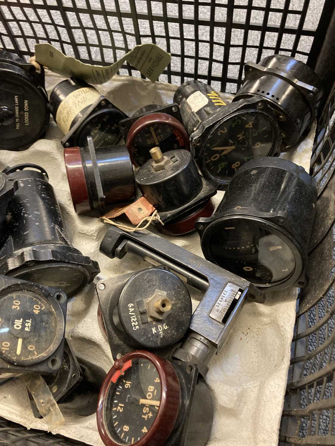 Lot 224 - Aircraft Instruments. A collection of WWII