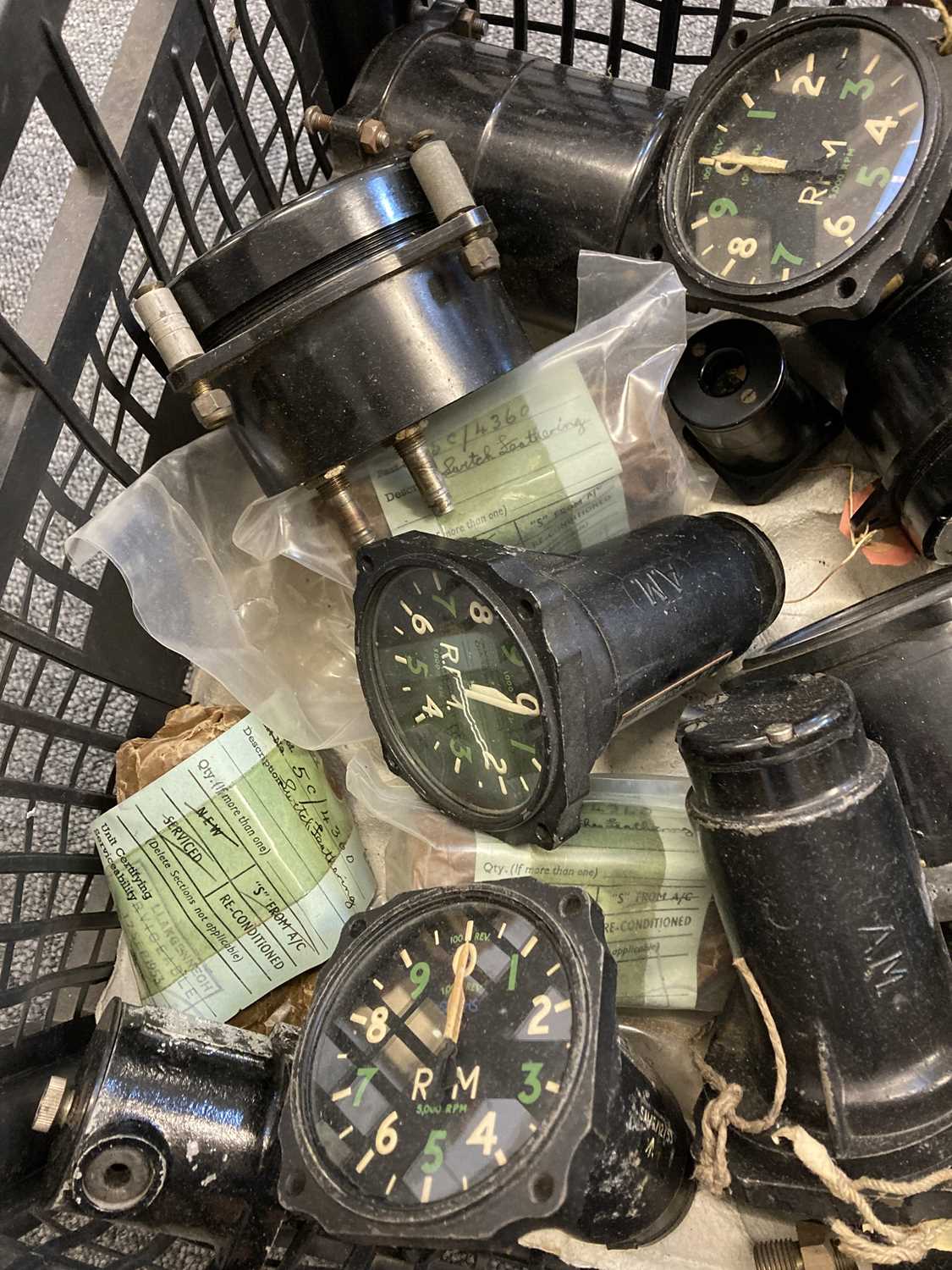 Lot 224 - Aircraft Instruments. A collection of WWII