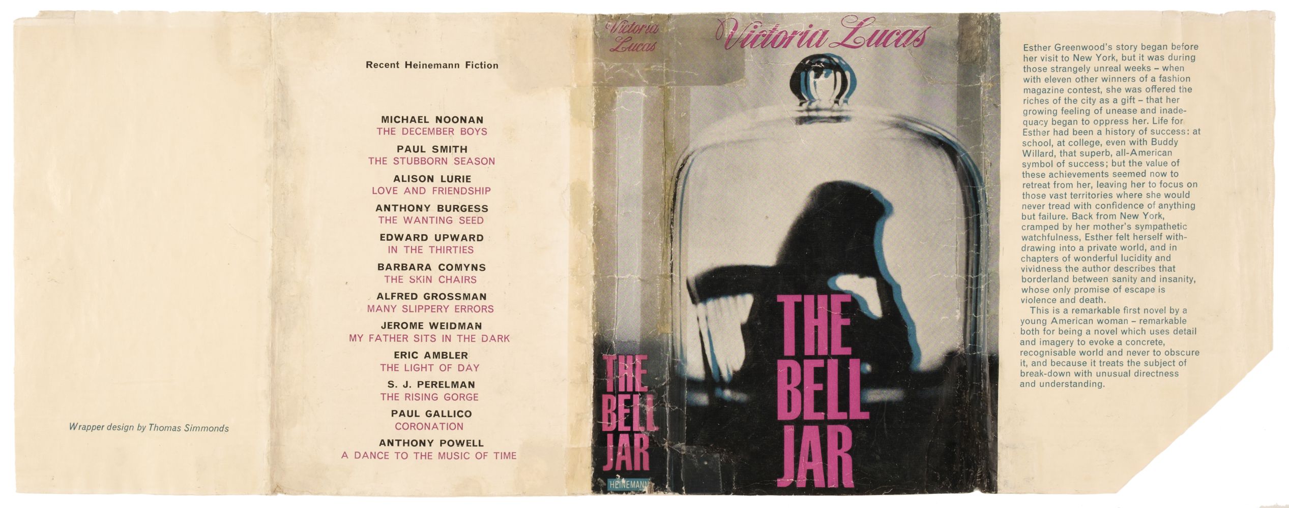 Lot 673 - Plath (Sylvia). The Bell Jar by Victoria