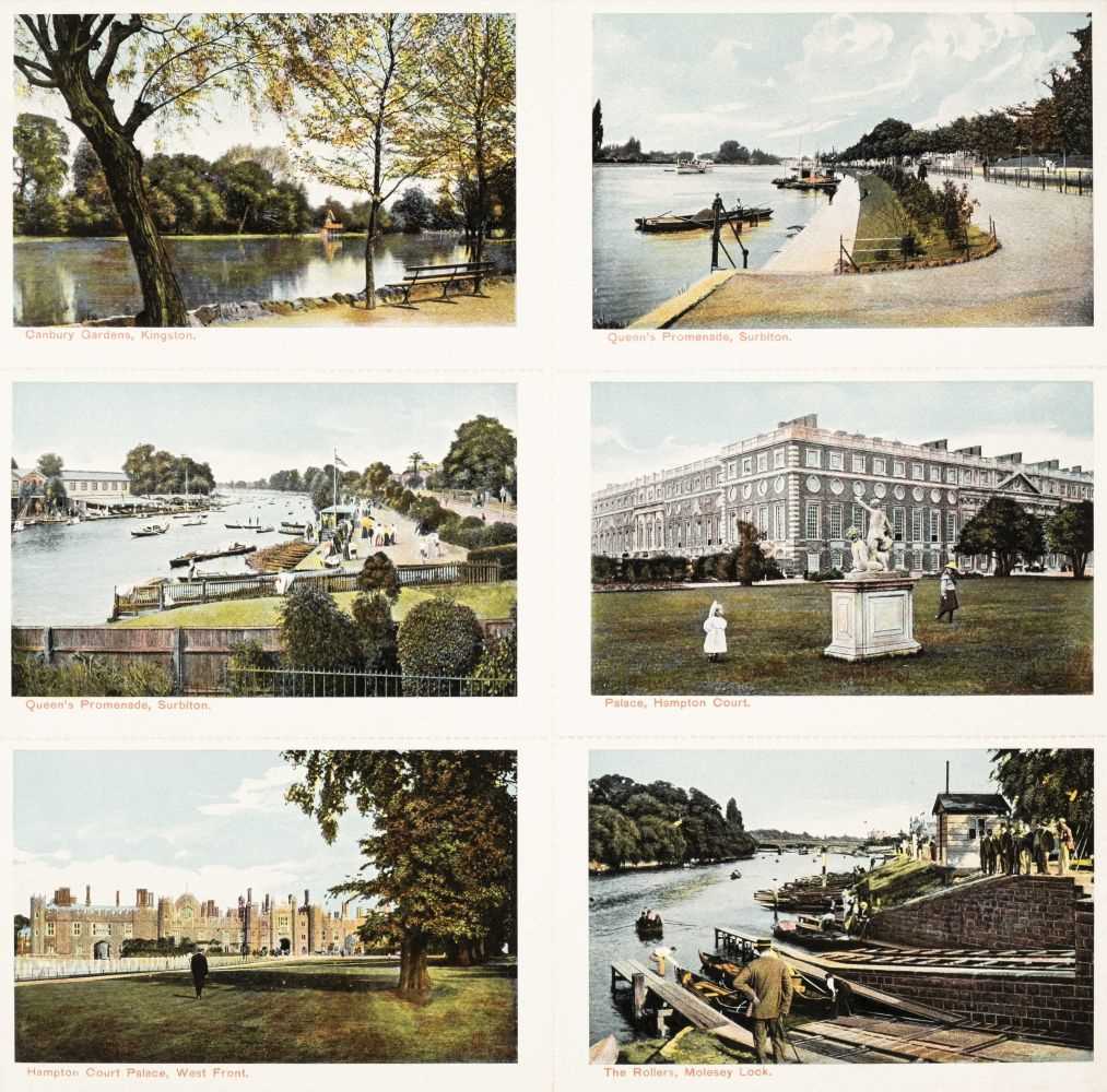 Lot 413 - Postcards. Three complete books of