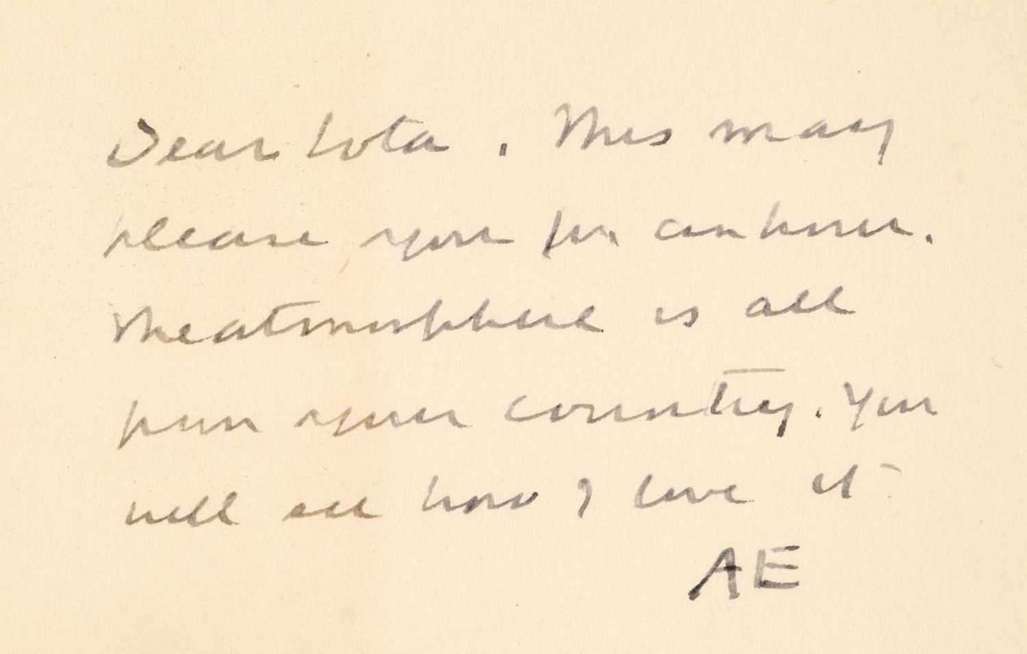 Lot 645 - George William Russell, "A.E.". A collection