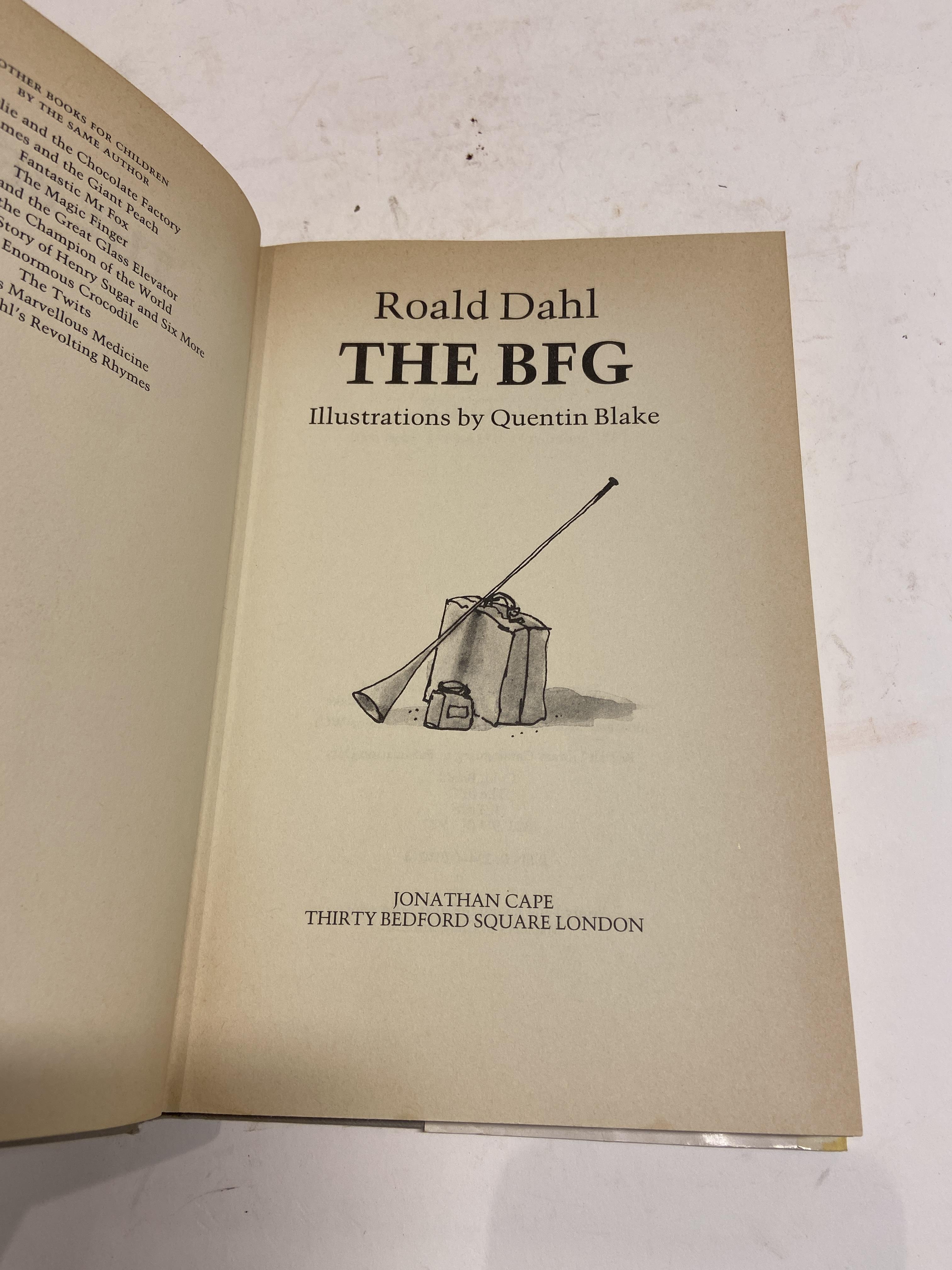 Lot 607 - Dahl (Roald). The BFG, 1st edition, 1982